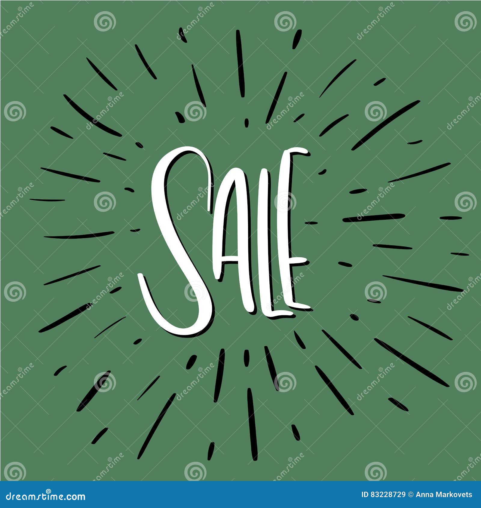 Sale Hand Lettering. Modern Calligraphy Stock Vector - Illustration of ...