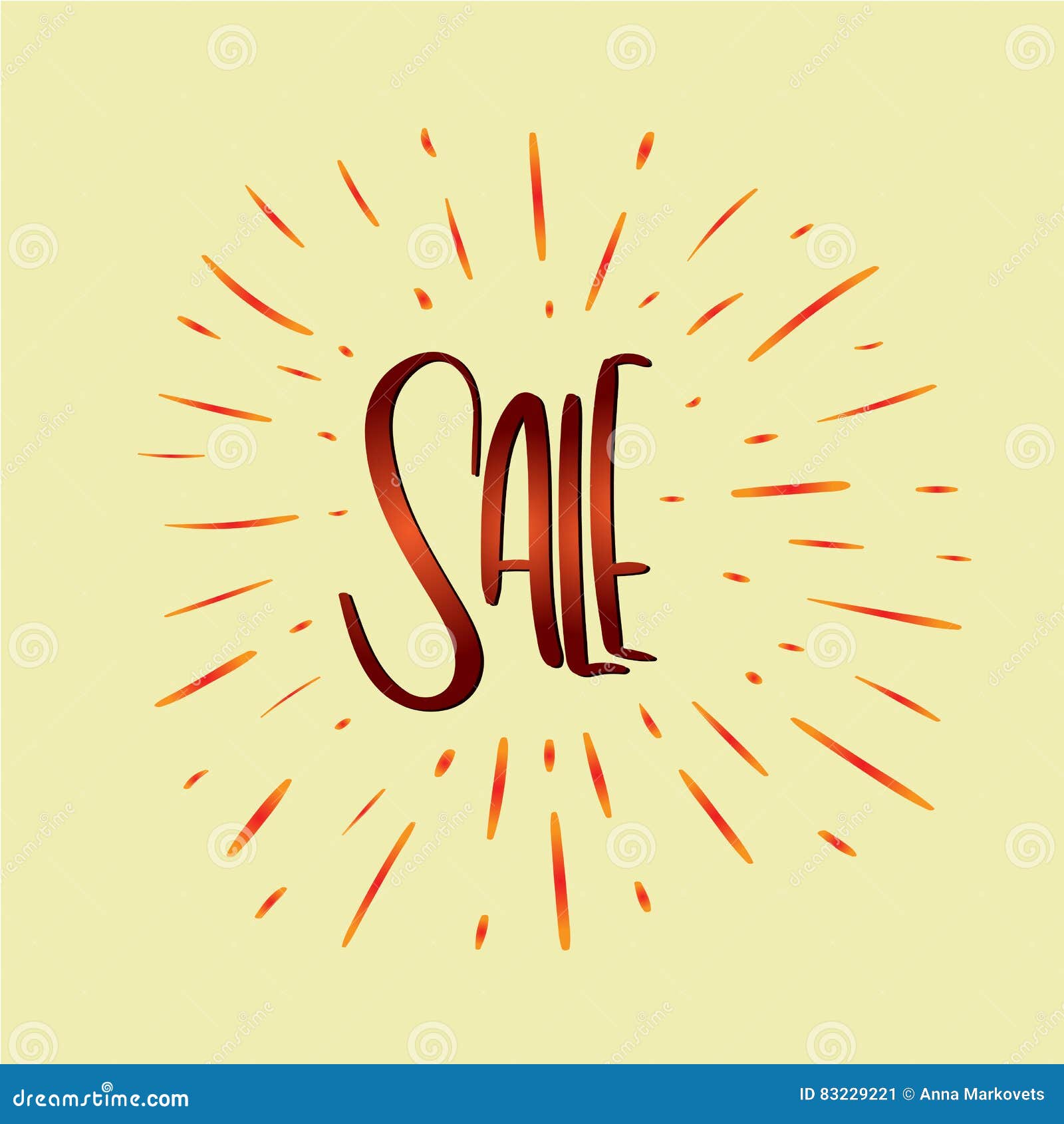 Sale Hand Lettering. Modern Calligraphy Stock Vector - Illustration of ...