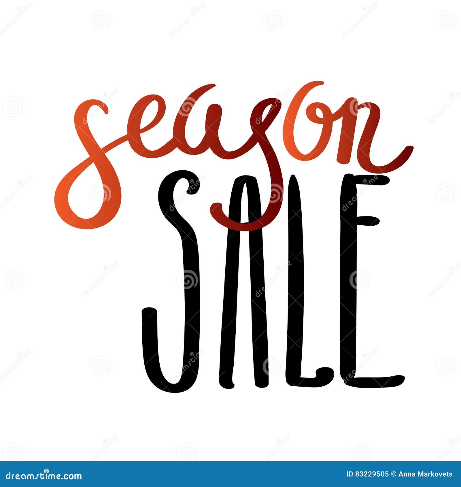 Sale Hand Lettering. Modern Calligraphy Stock Vector - Illustration of ...