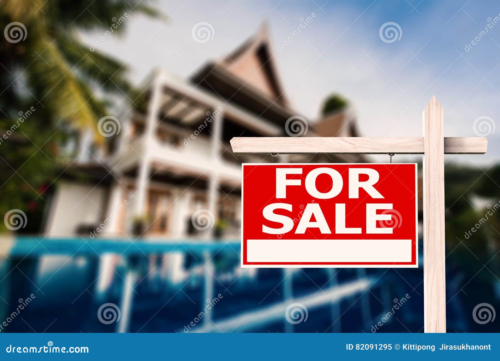 For sale house sign stock image. Image of residential - 82091295