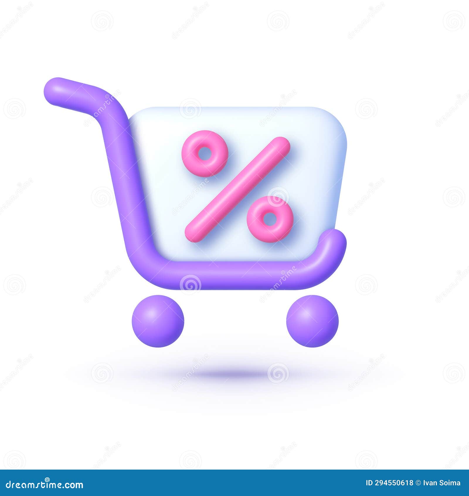 Sale Icon in 3d Style. Online Sale Stock Vector - Illustration of offer ...