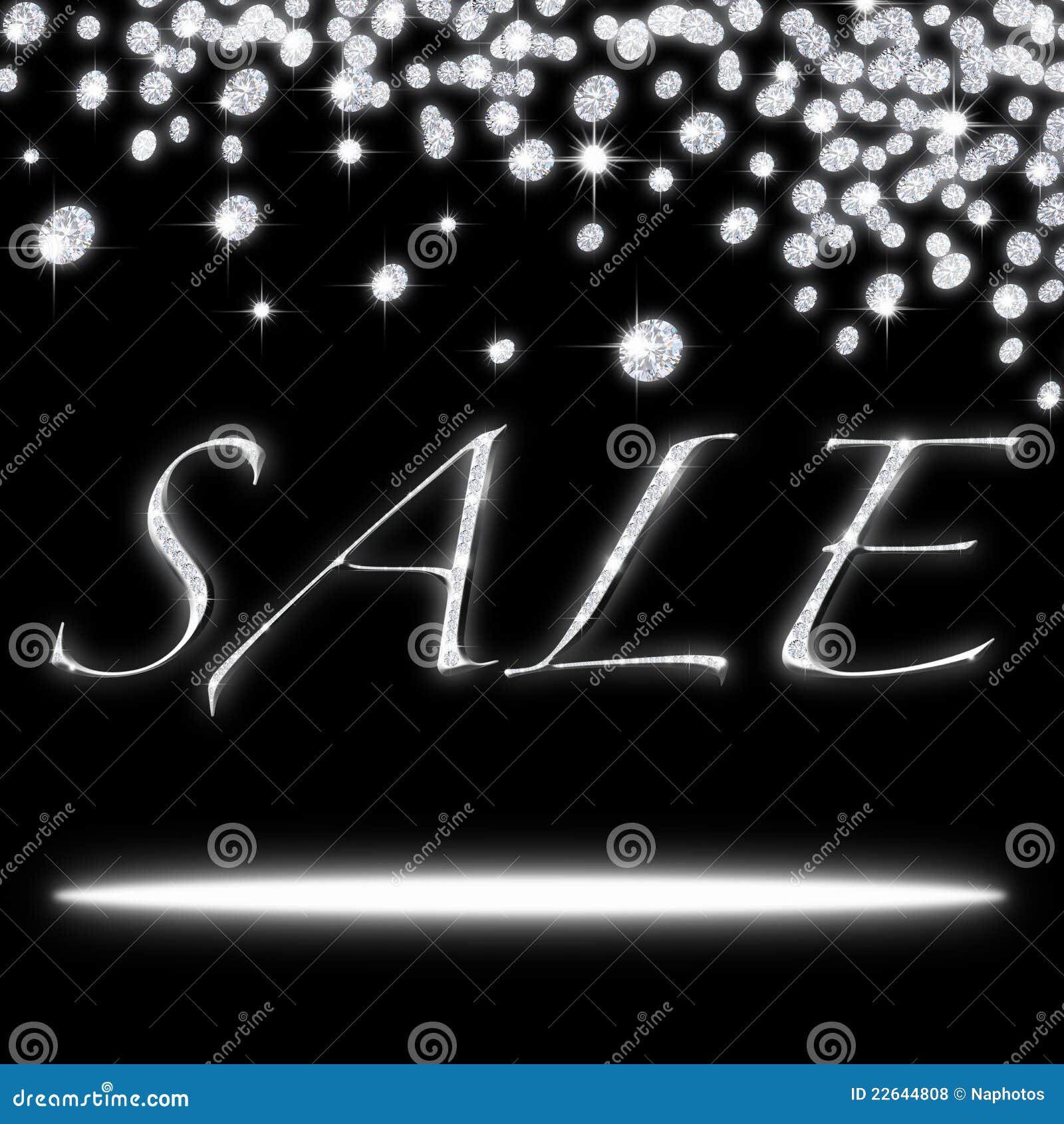 Sale Icon with Falling Diamonds Stock Illustration - Illustration of ...