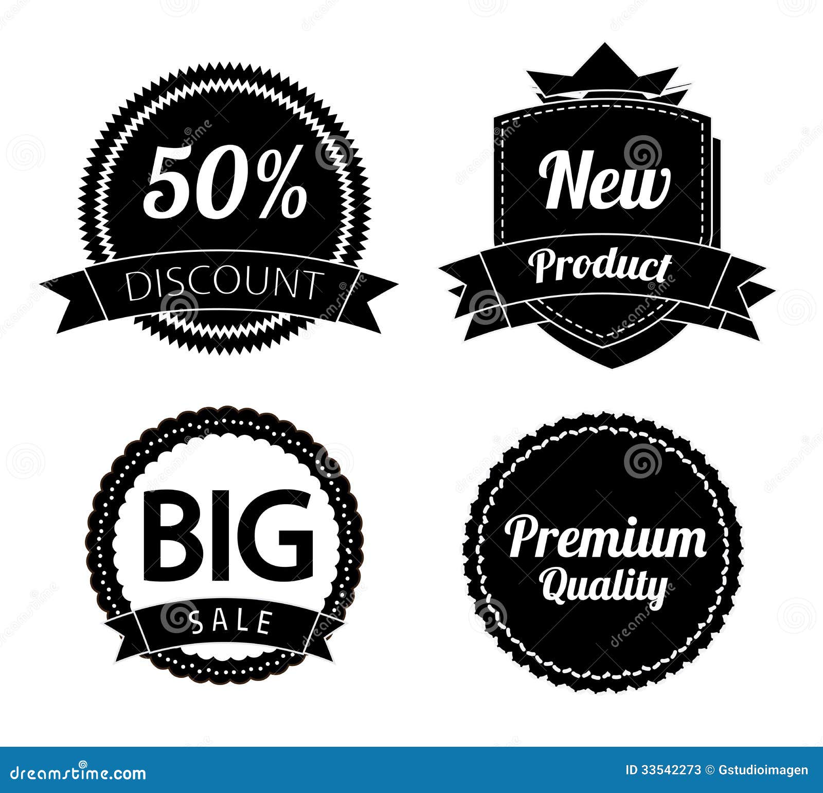 Sale icons stock vector. Illustration of elements, labels - 33542273