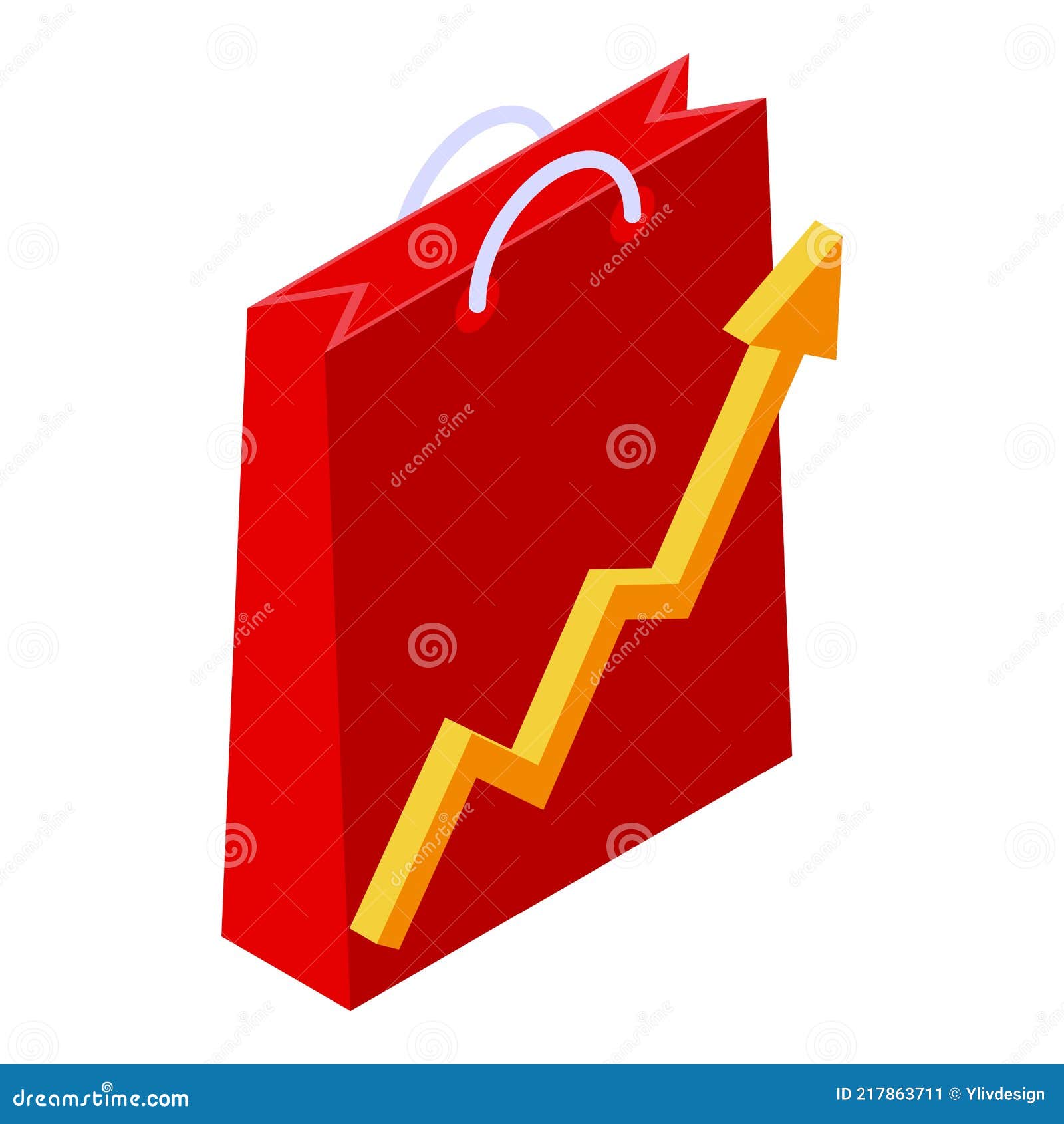 Sale Increase Icon, Isometric Style Stock Vector - Illustration of ...