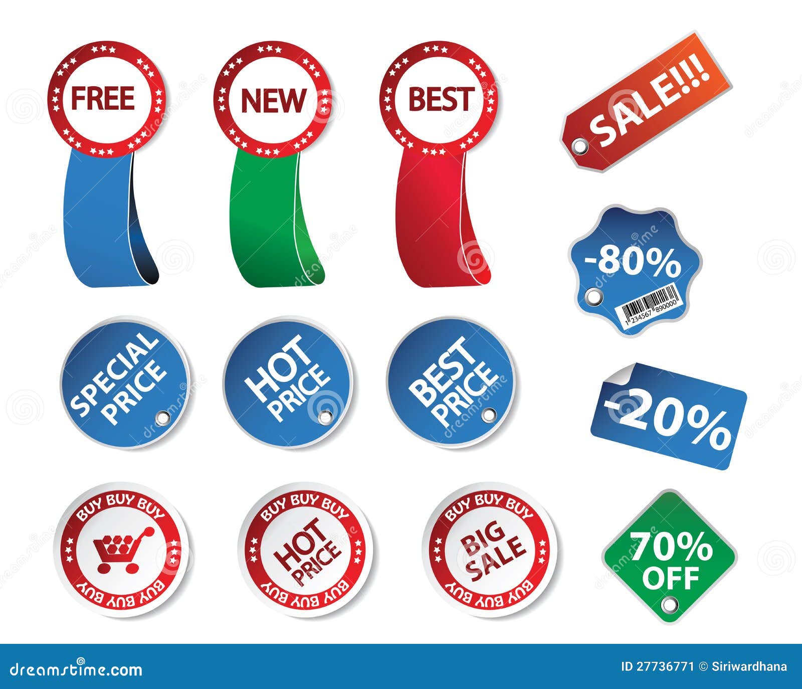 Sale items stock illustration. Illustration of retail - 27736771