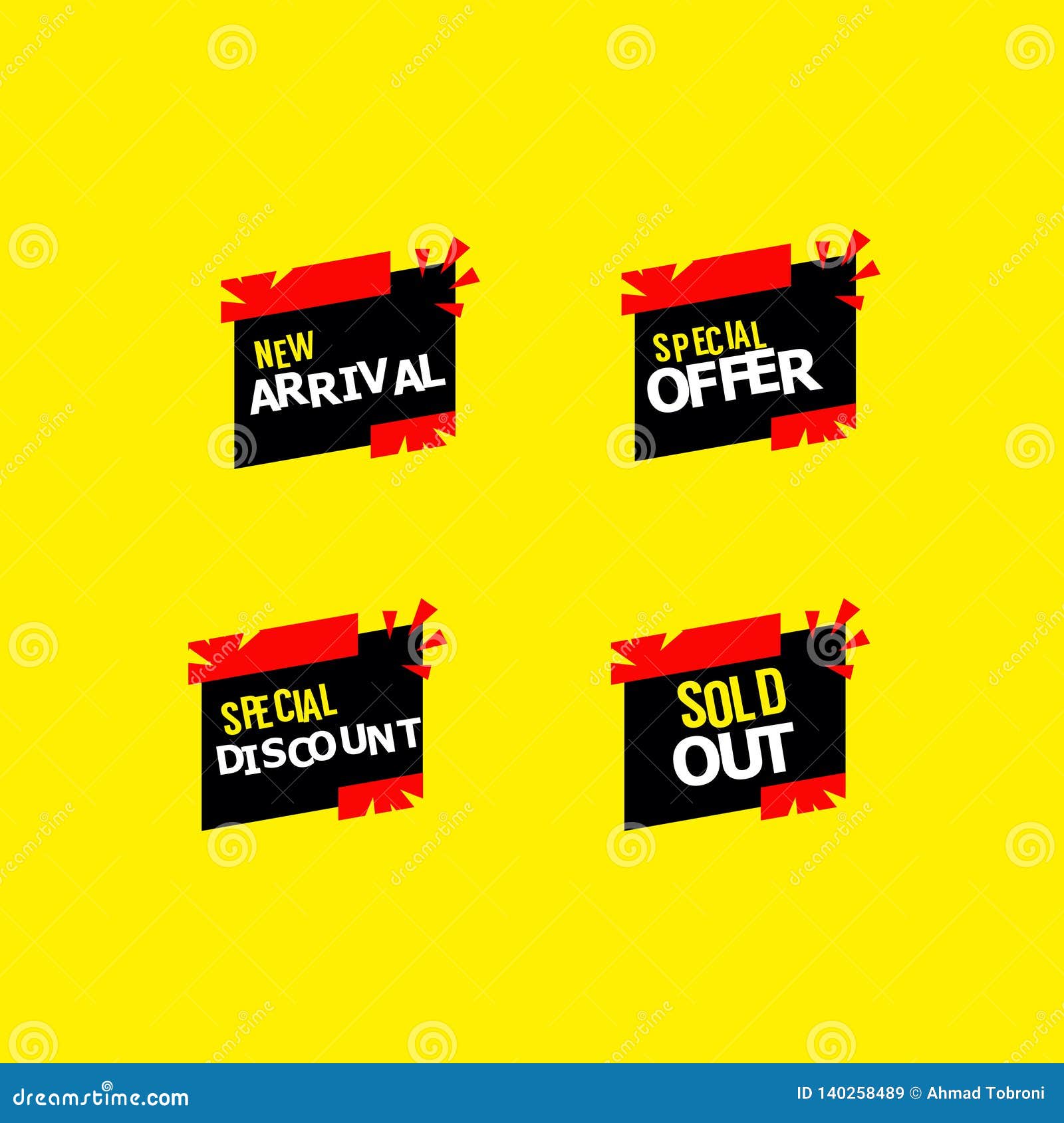 Sale Label Compilation Vector Template Design Illustration Stock ...
