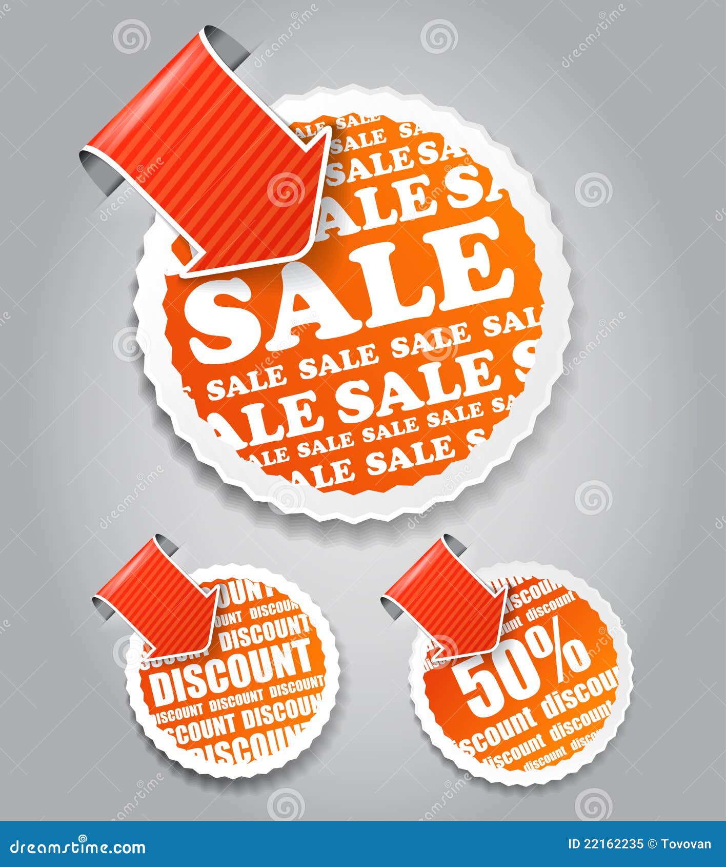 Sale labels stock vector. Illustration of bookmark, business - 22162235