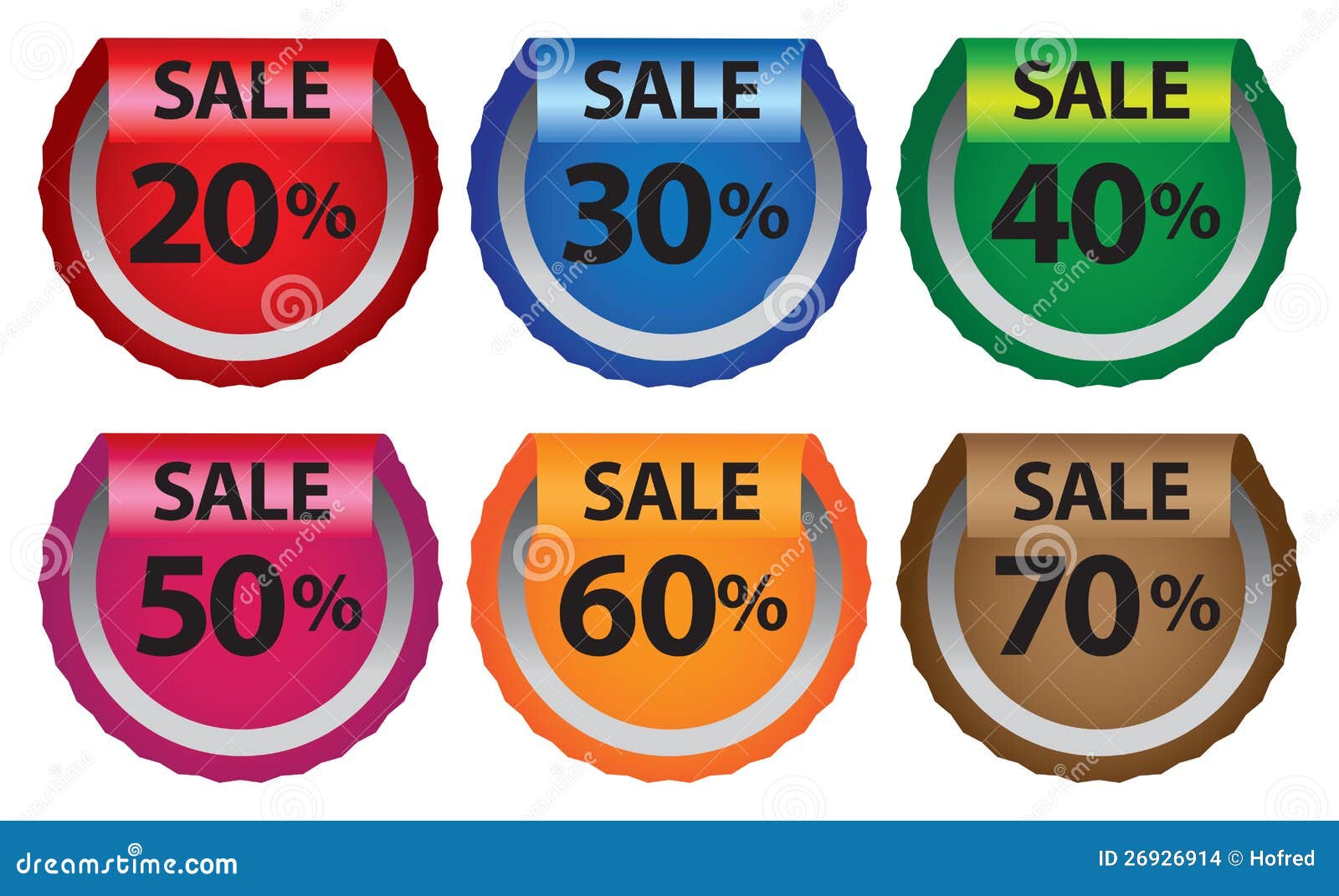 Sale labels stock vector. Illustration of arrow, banner - 26926914