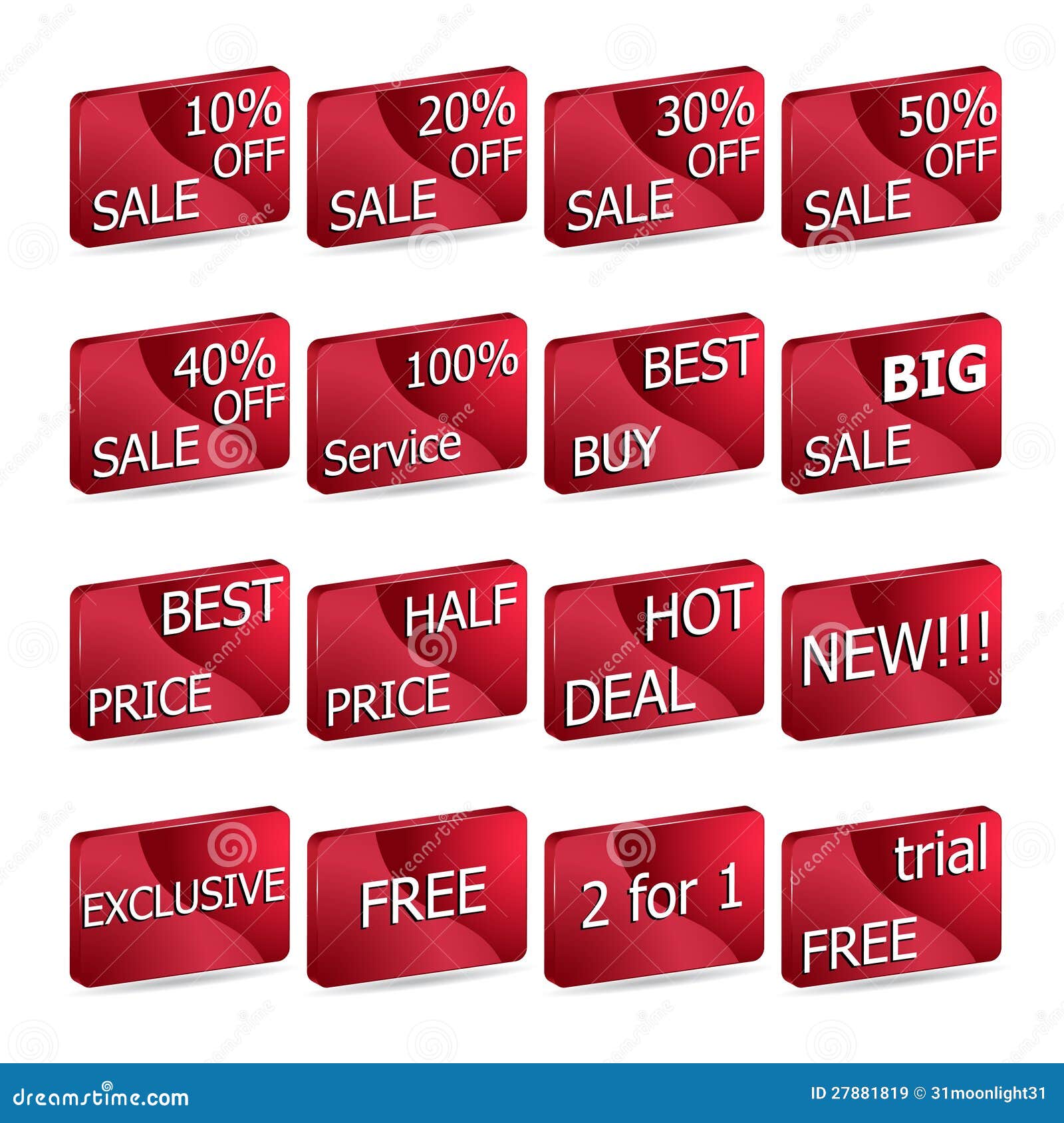 Sale labels stock vector. Illustration of commercial - 27881819
