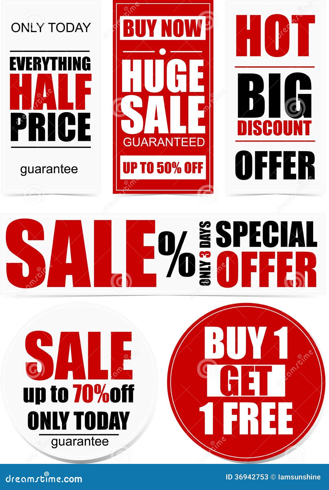 Sale labels stock vector. Illustration of black, business - 36942753