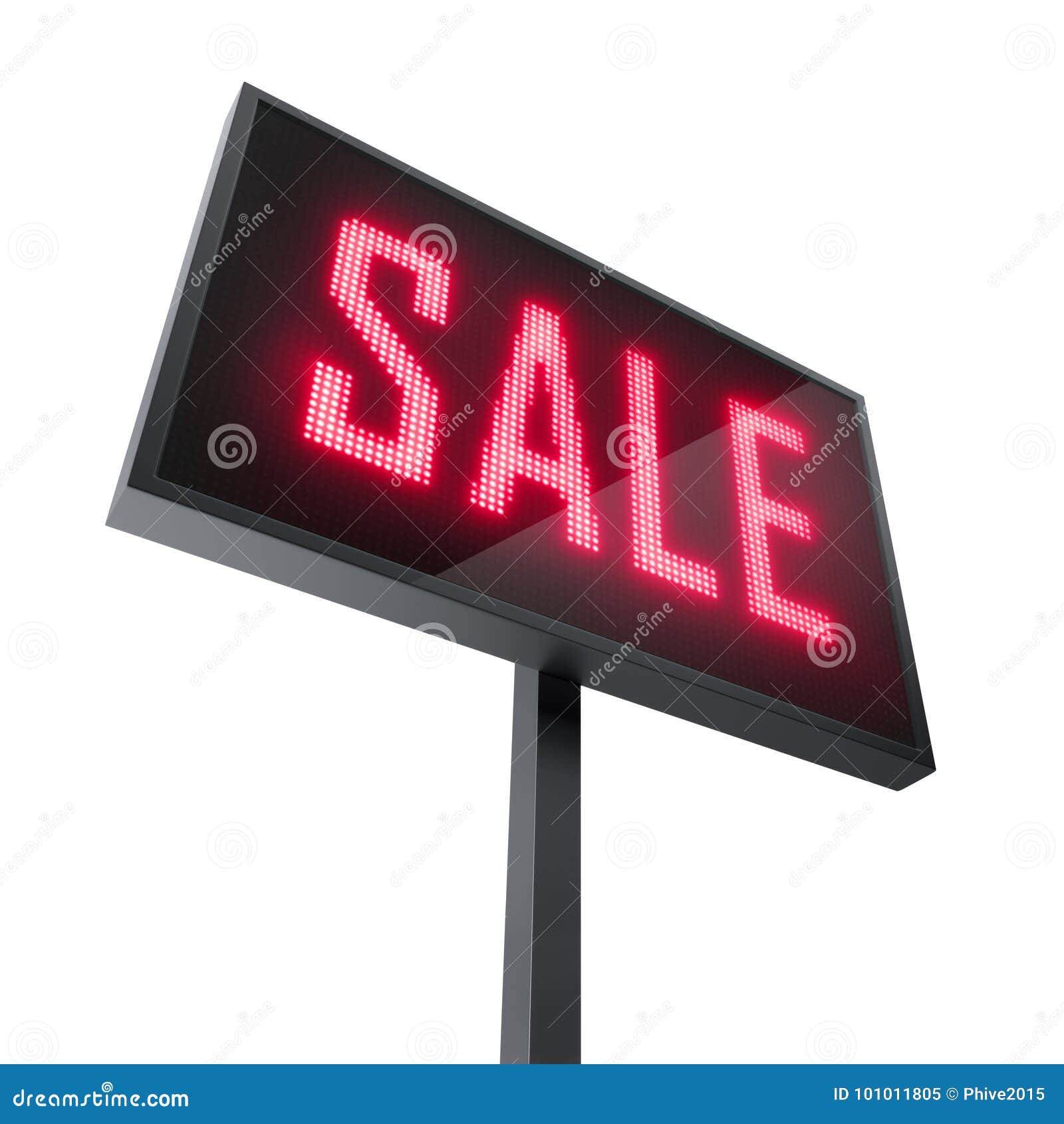 Sale led sign stock illustration. Illustration of discount - 101011805