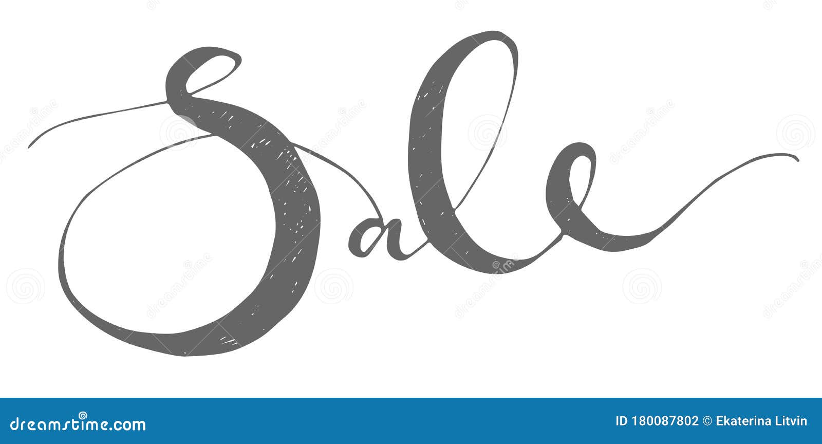 Sale Lettering. Calligraphy Vector Illustration Stock Vector ...