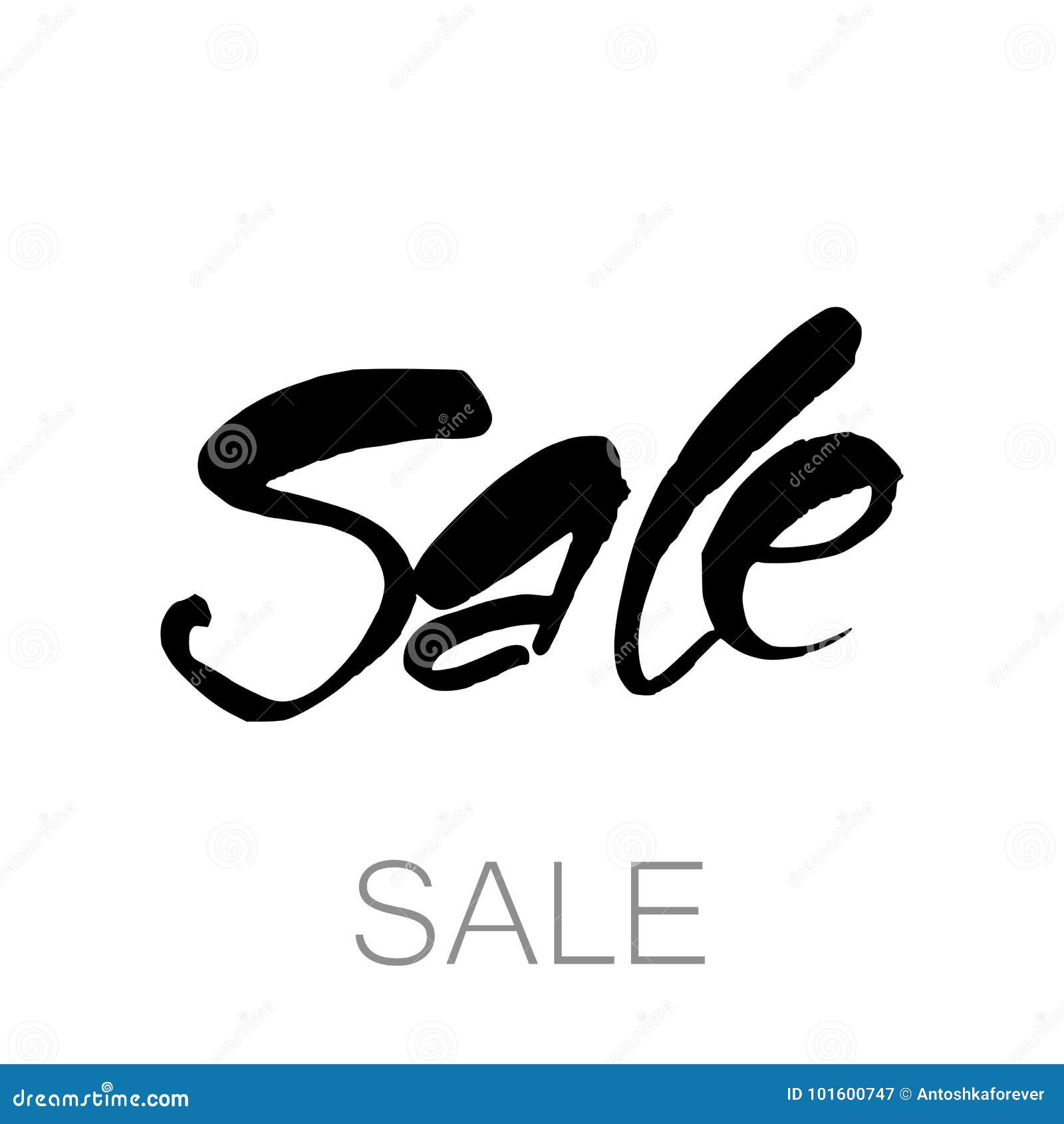 Sale lettering template stock vector. Illustration of abstract - 101600747