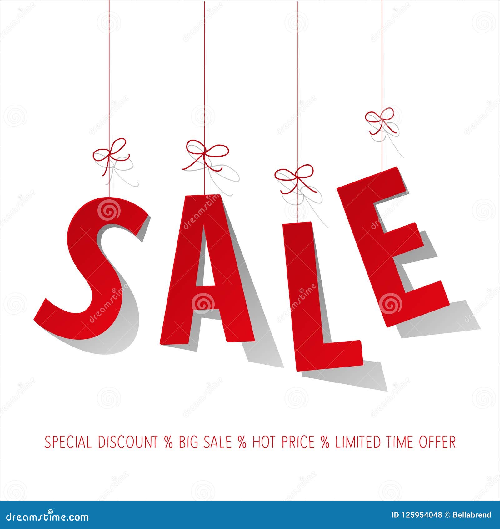 SALE Letters Red on a White Background. Stock Vector - Illustration of ...