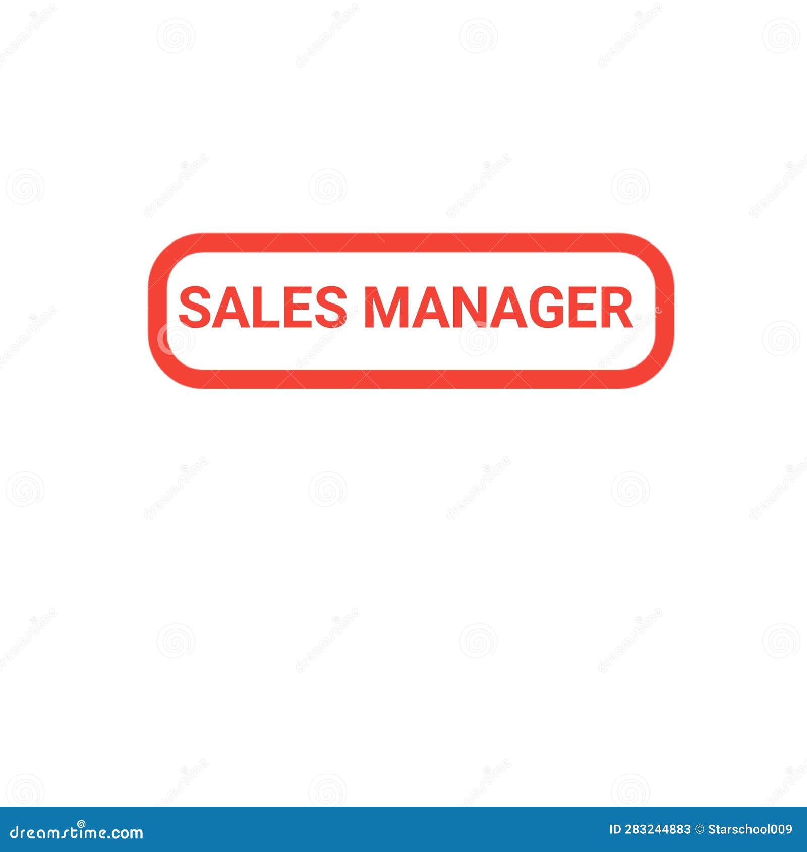 SALE MANAGER STAMP stock illustration. Illustration of cartoon - 283244883