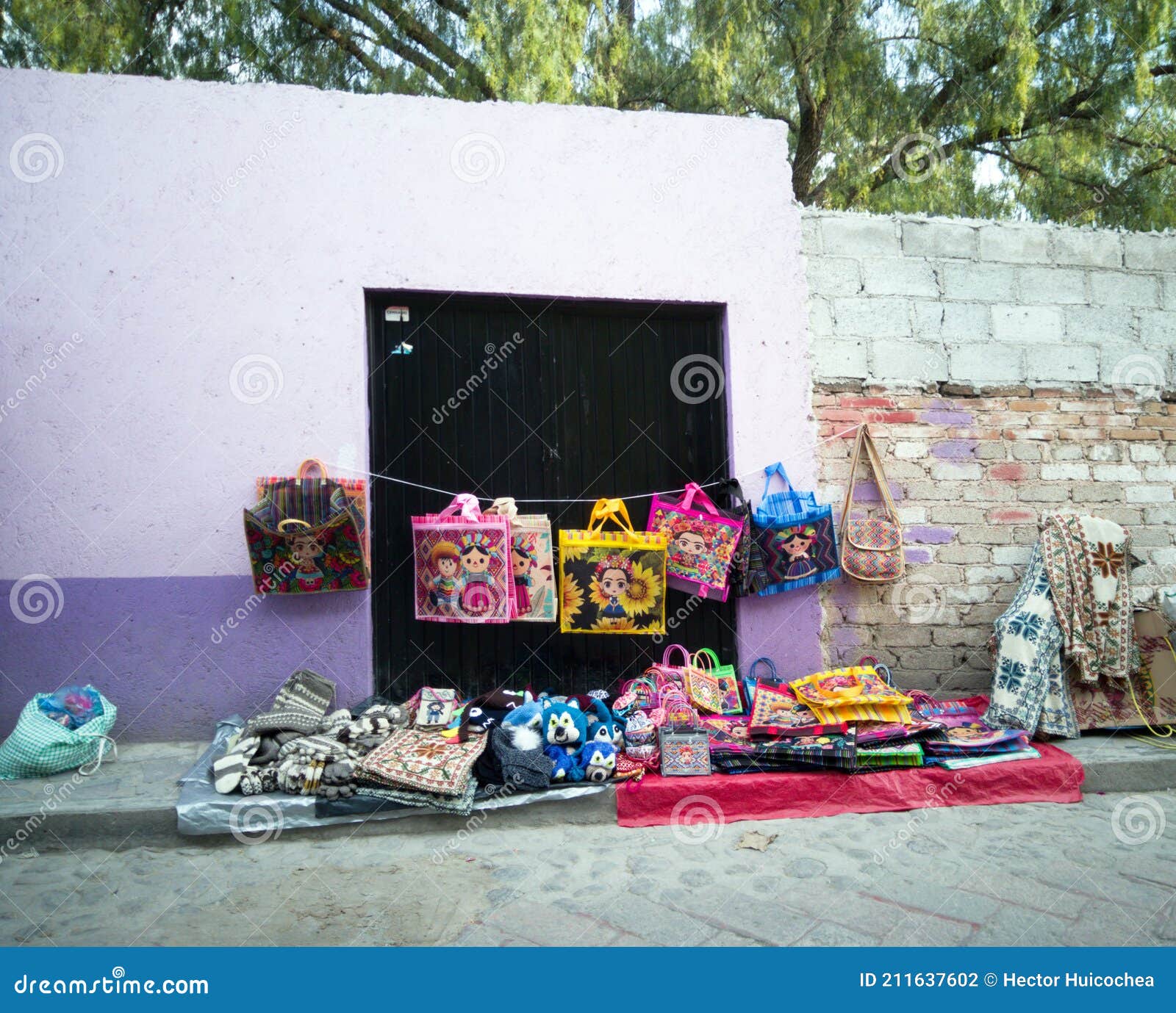 Sale of Mexican Crafts on the Sidewalks Editorial Photography - Image ...