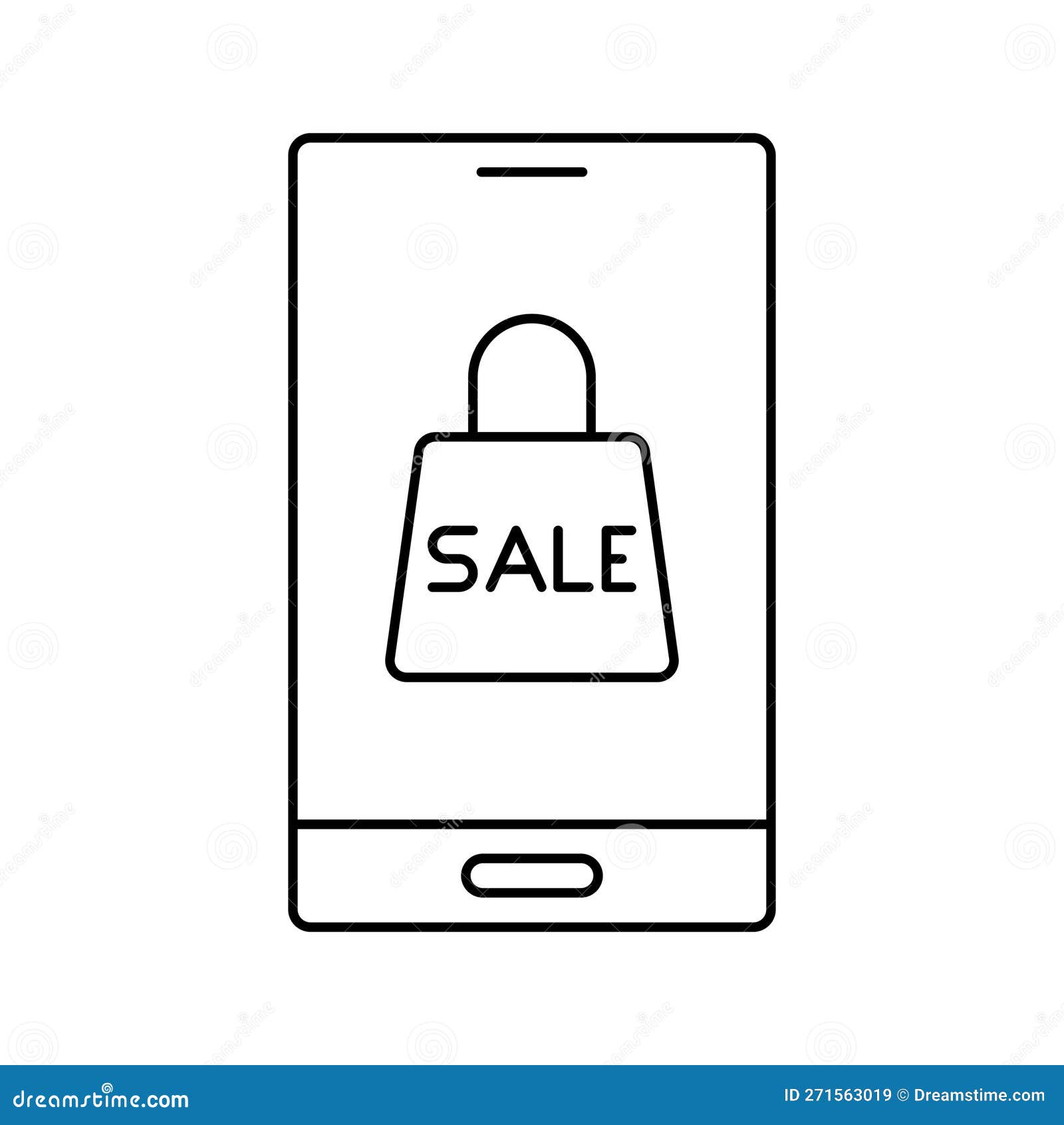 Sale, Mobile, Phone, Sale on Phone Icon Stock Vector - Illustration of ...