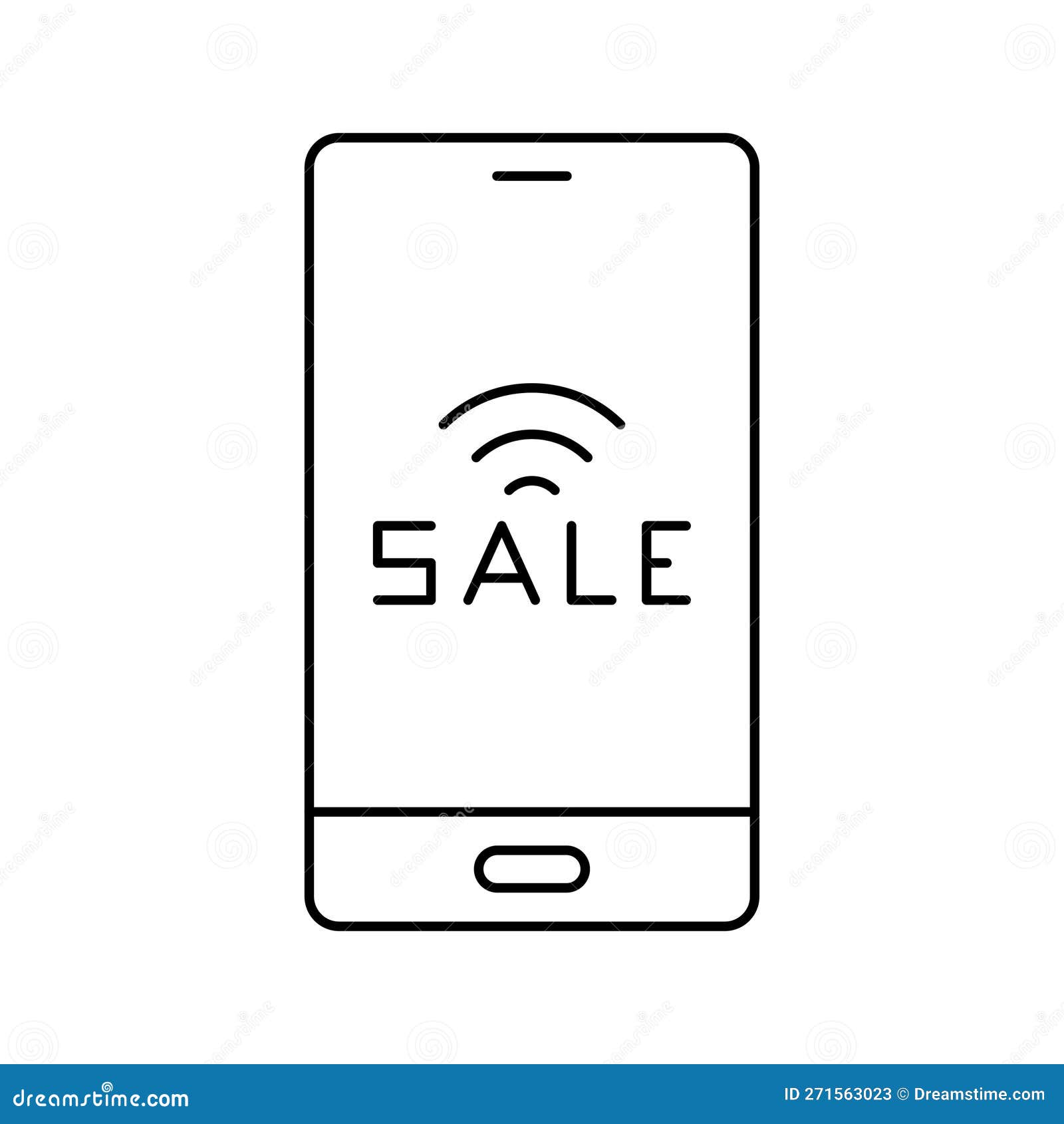 Sale, Mobile, Phone, Sale on Phone Icon Stock Vector - Illustration of ...