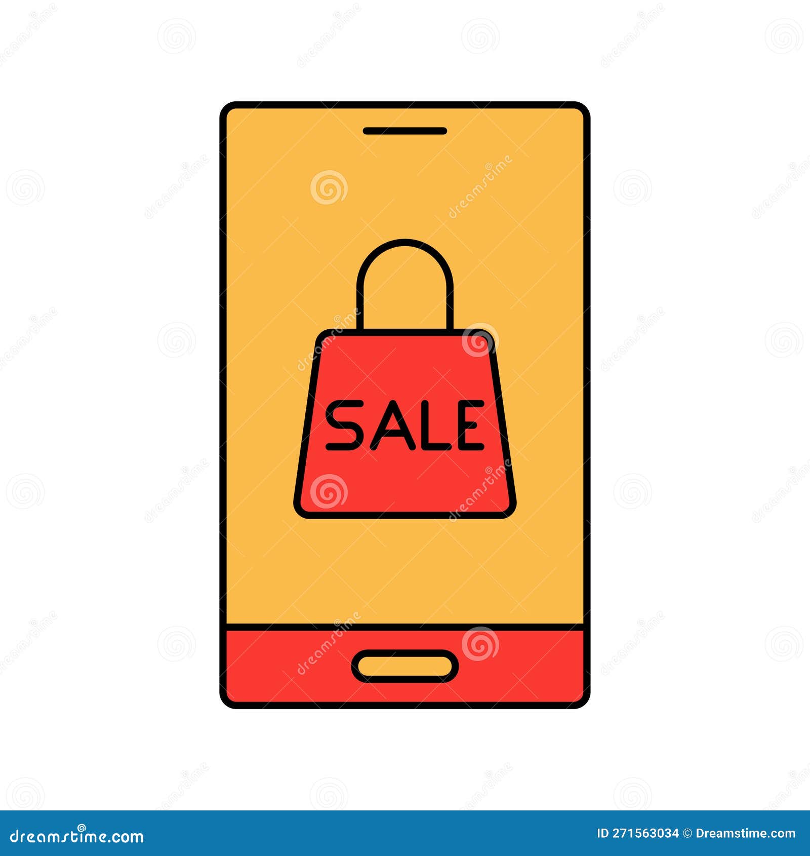 Sale, Mobile, Phone, Sale on Phone Icon Stock Vector - Illustration of ...