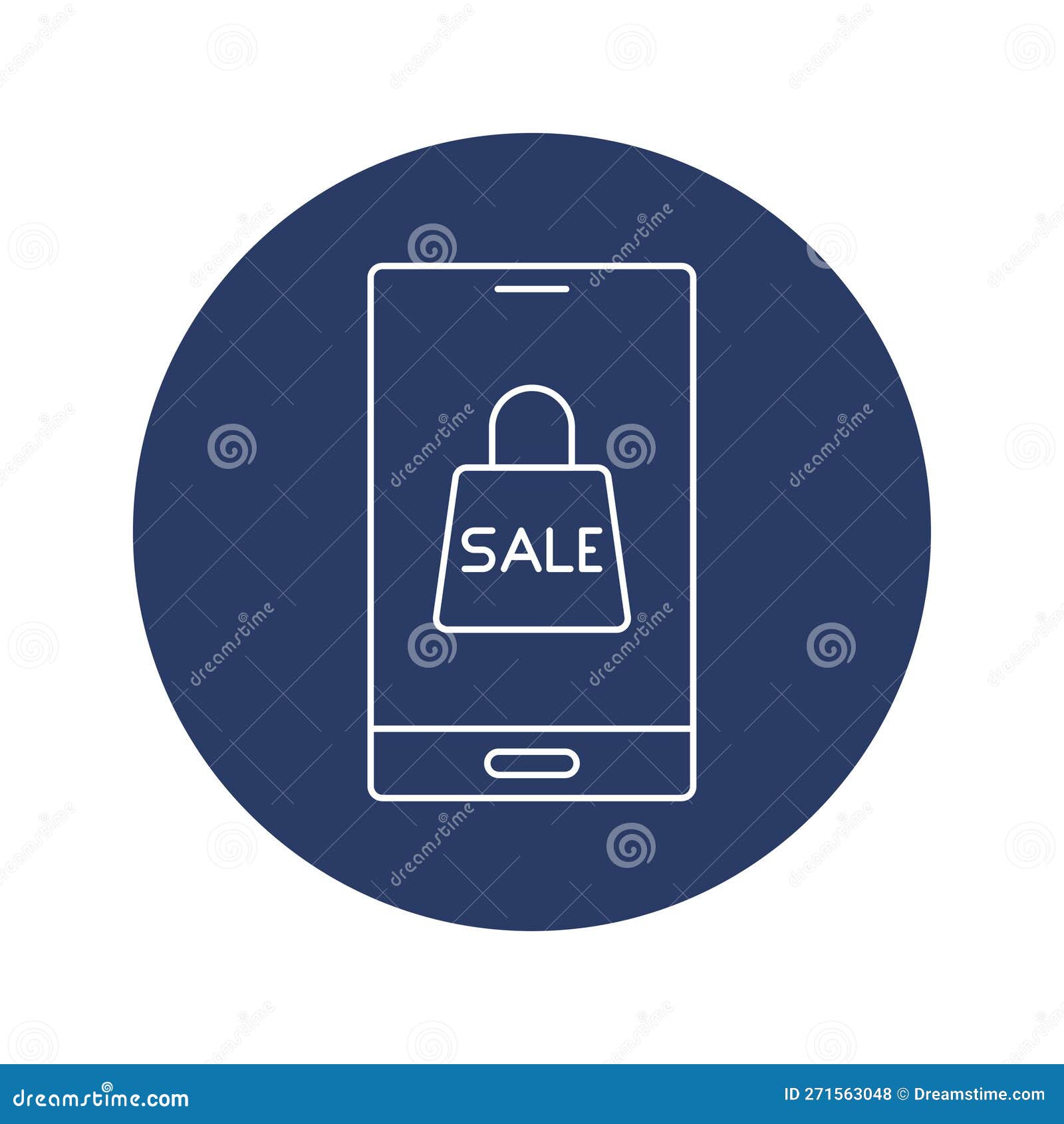 Sale, Mobile, Phone, Sale on Phone Icon Stock Vector - Illustration of ...