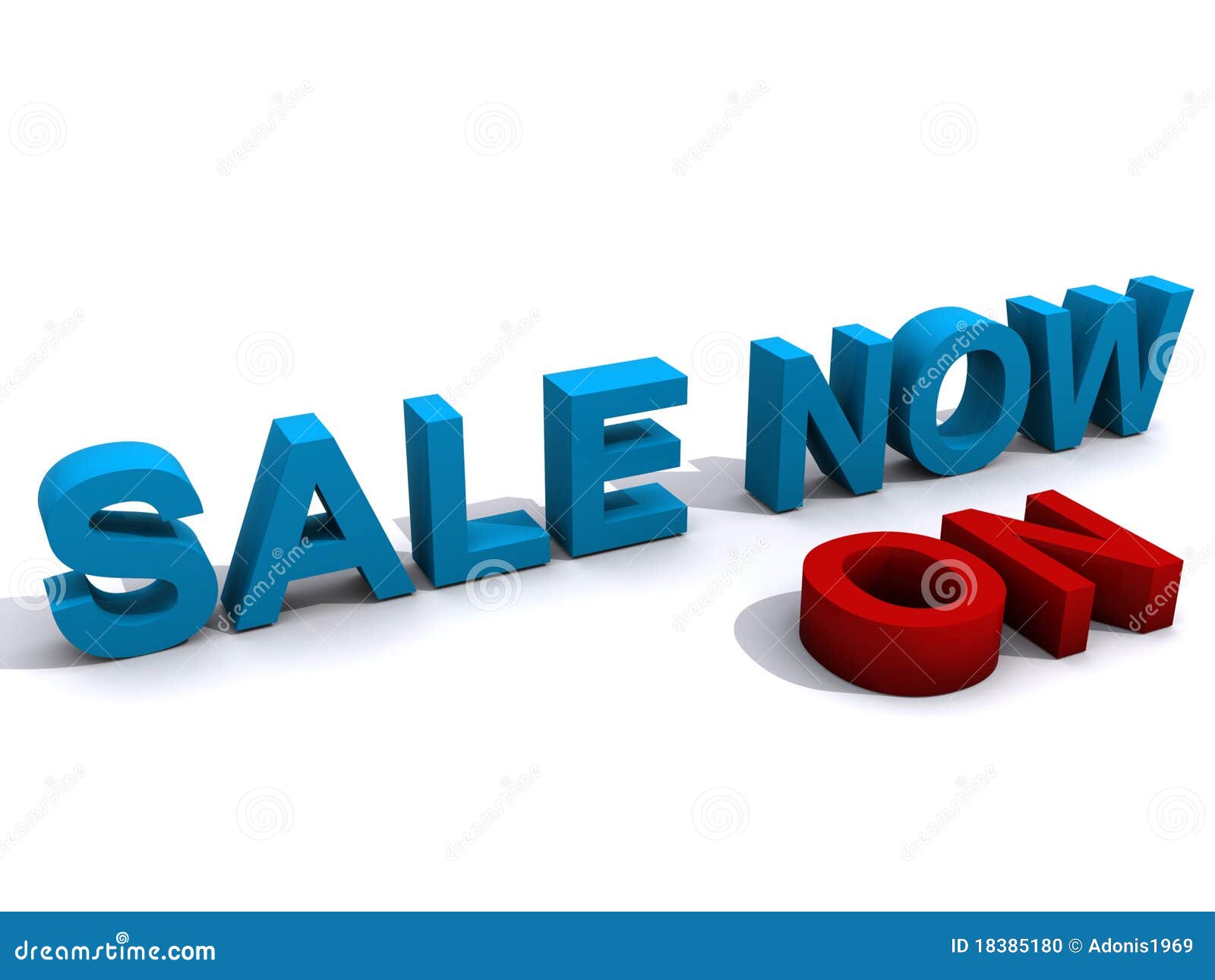 On Sale Now in 3D stock illustration. Illustration of blue - 18385180
