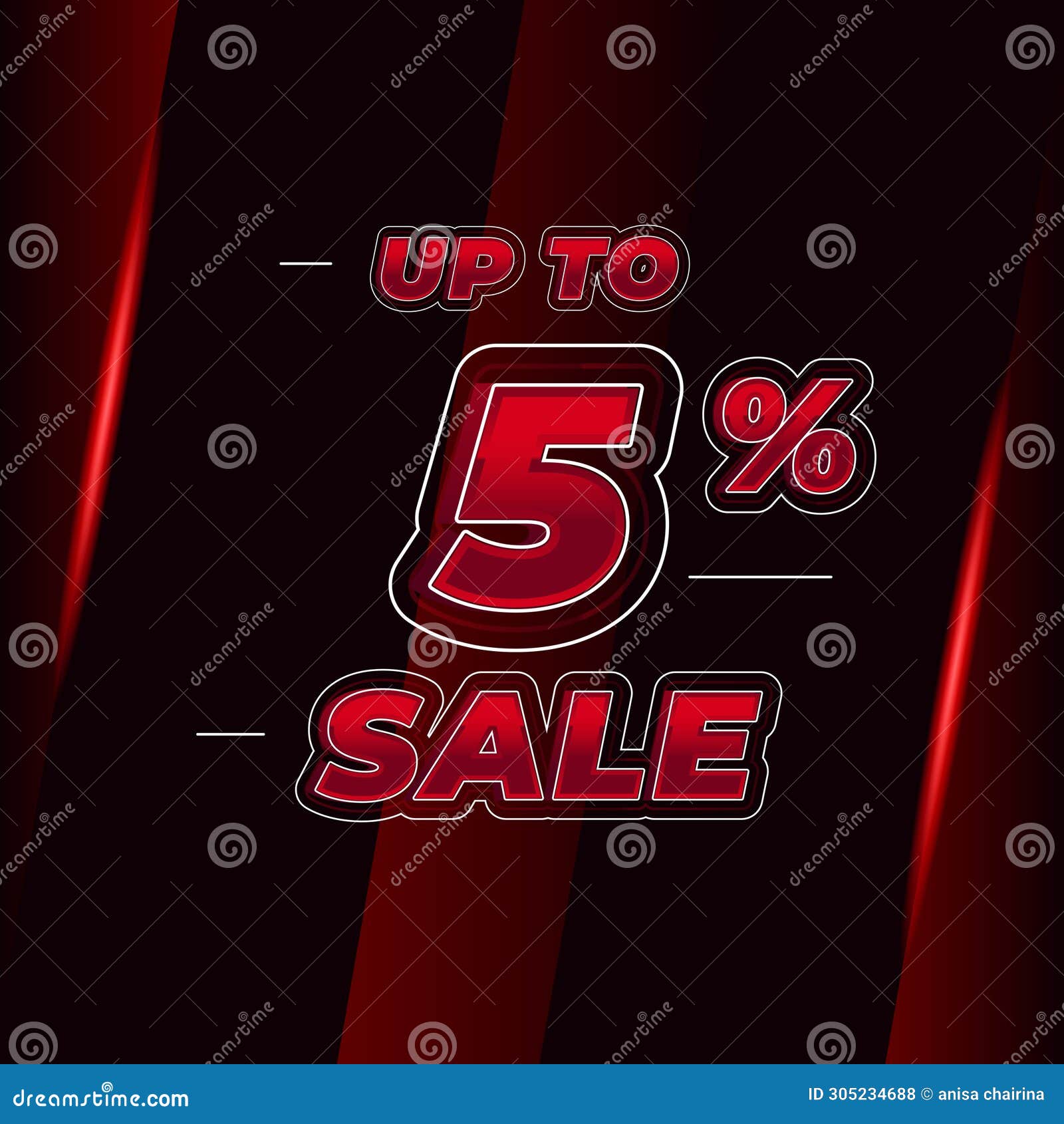 Sale Number Design Template Collection Stock Vector - Illustration of ...