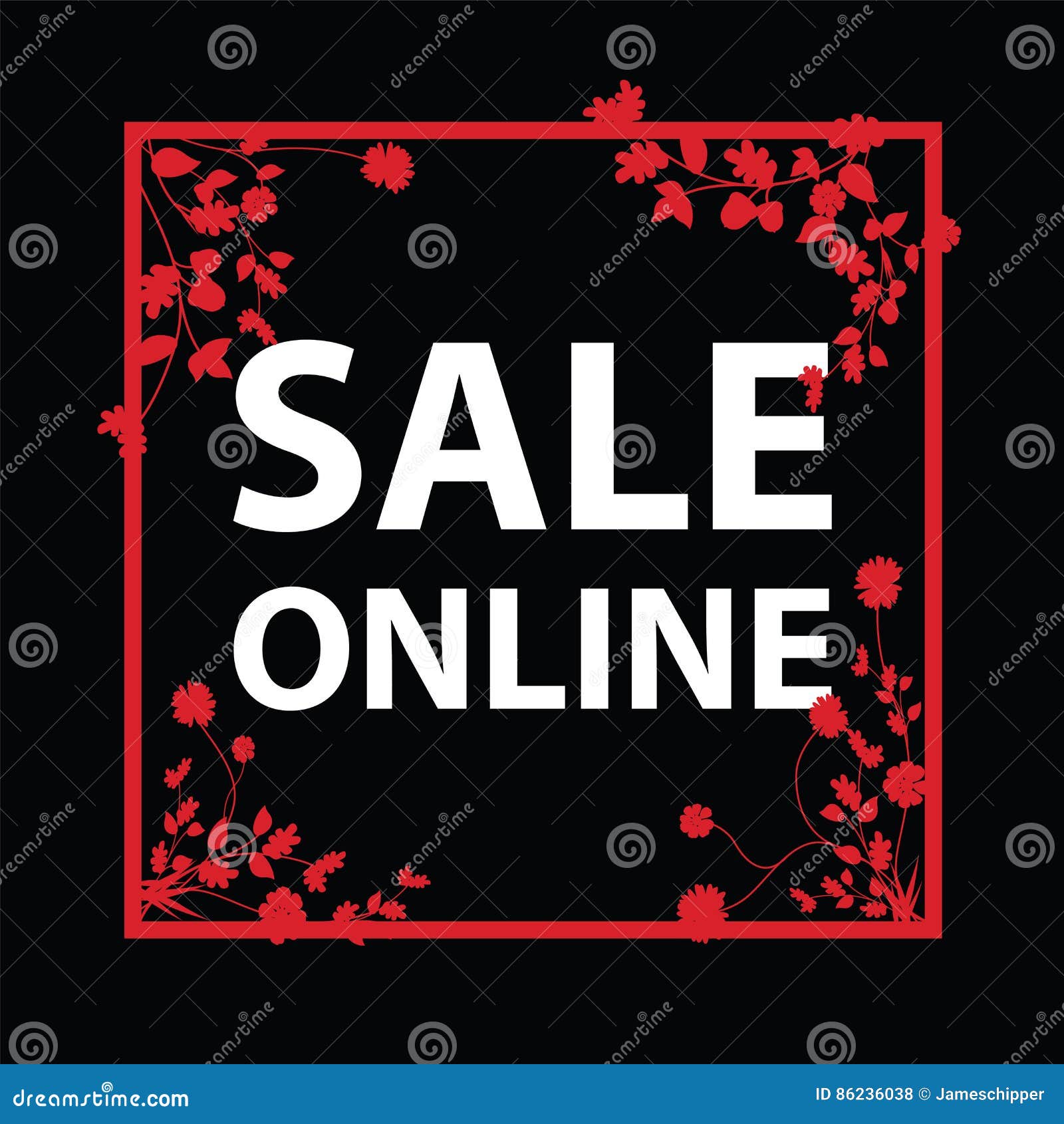 Sale online sign stock vector. Illustration of creative - 86236038