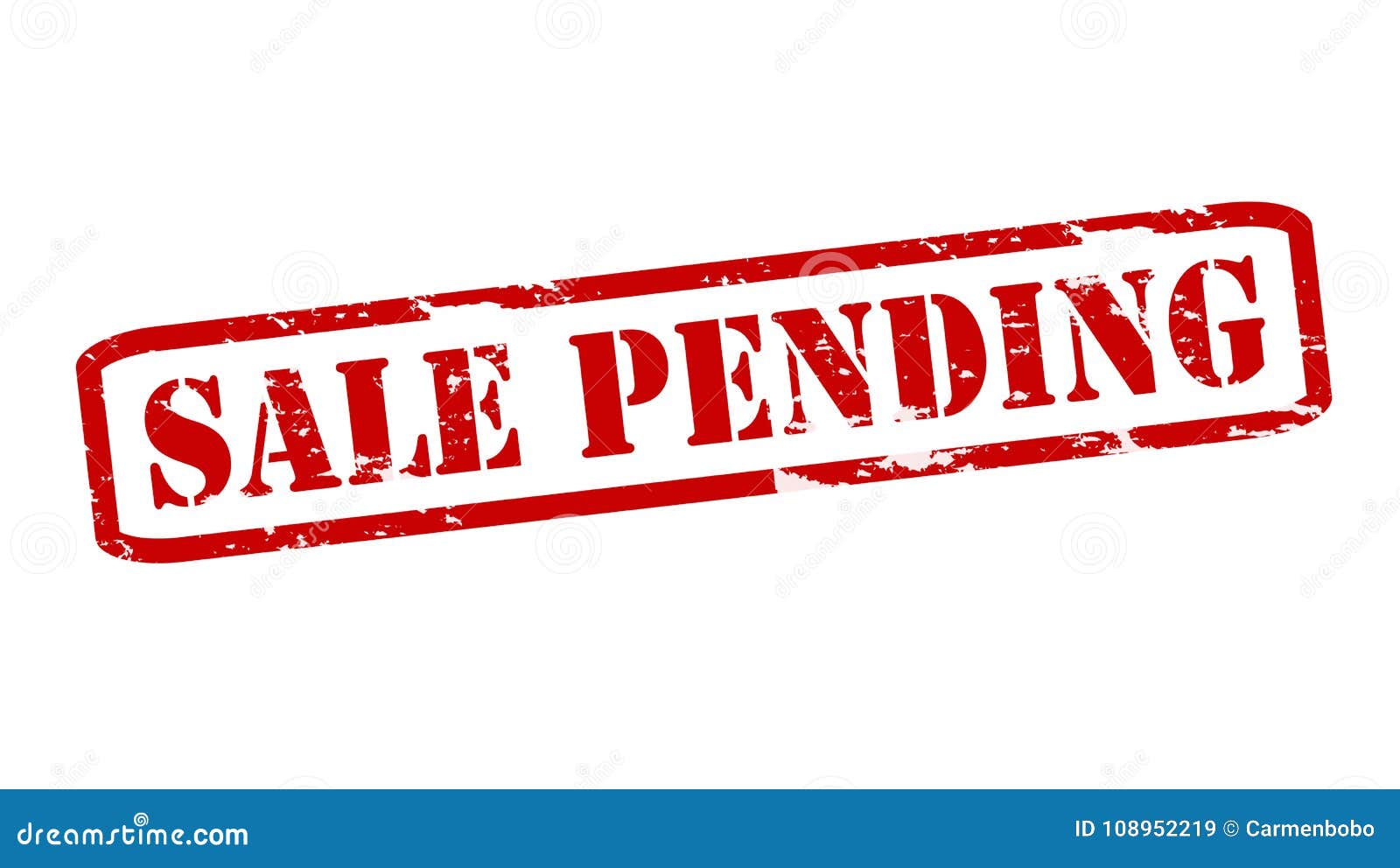Sale pending stock illustration. Illustration of rubber - 108952219