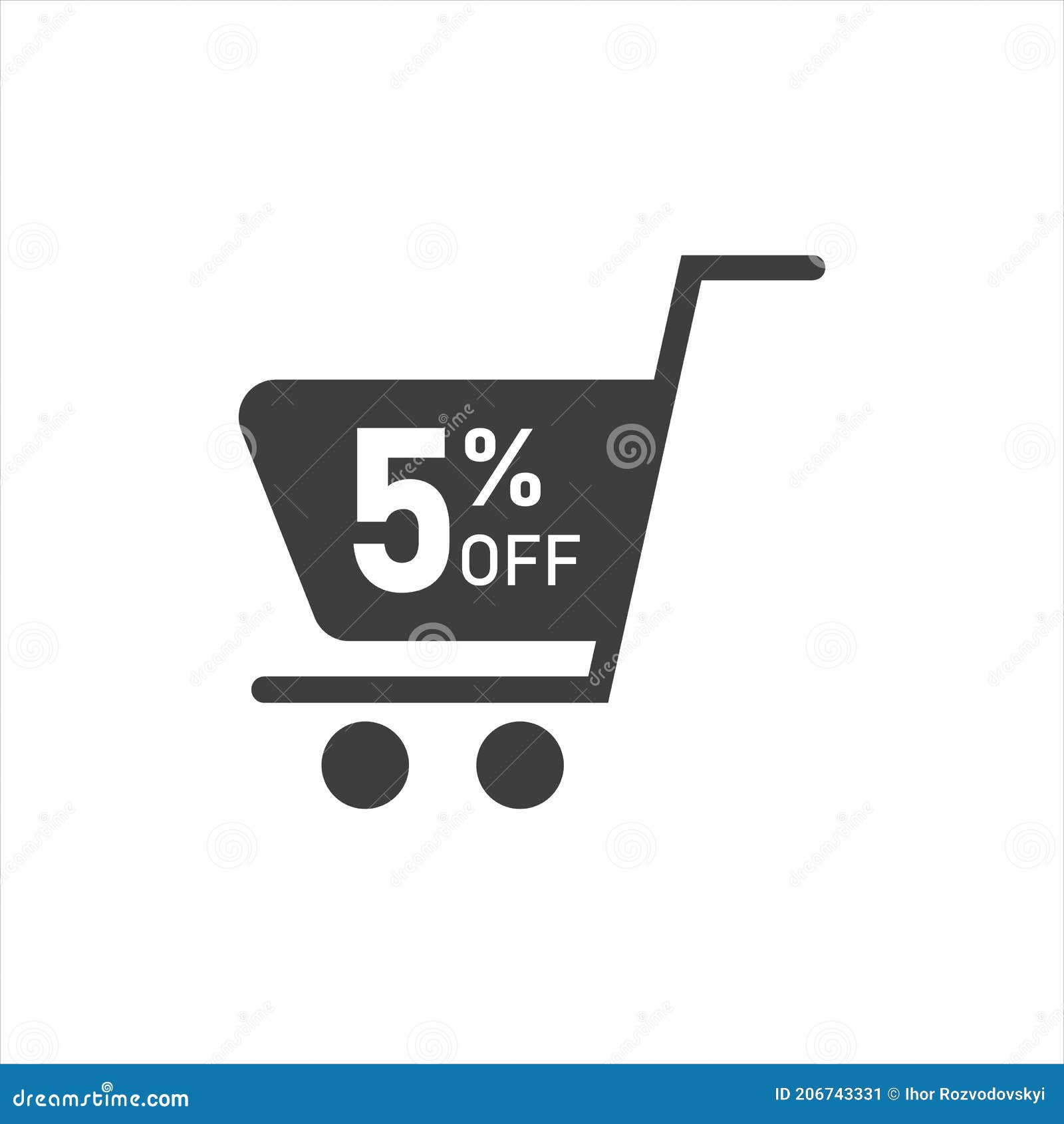 Sale - 5 Percent Off - Red Tag Isolated - Vector Illustration Stock ...