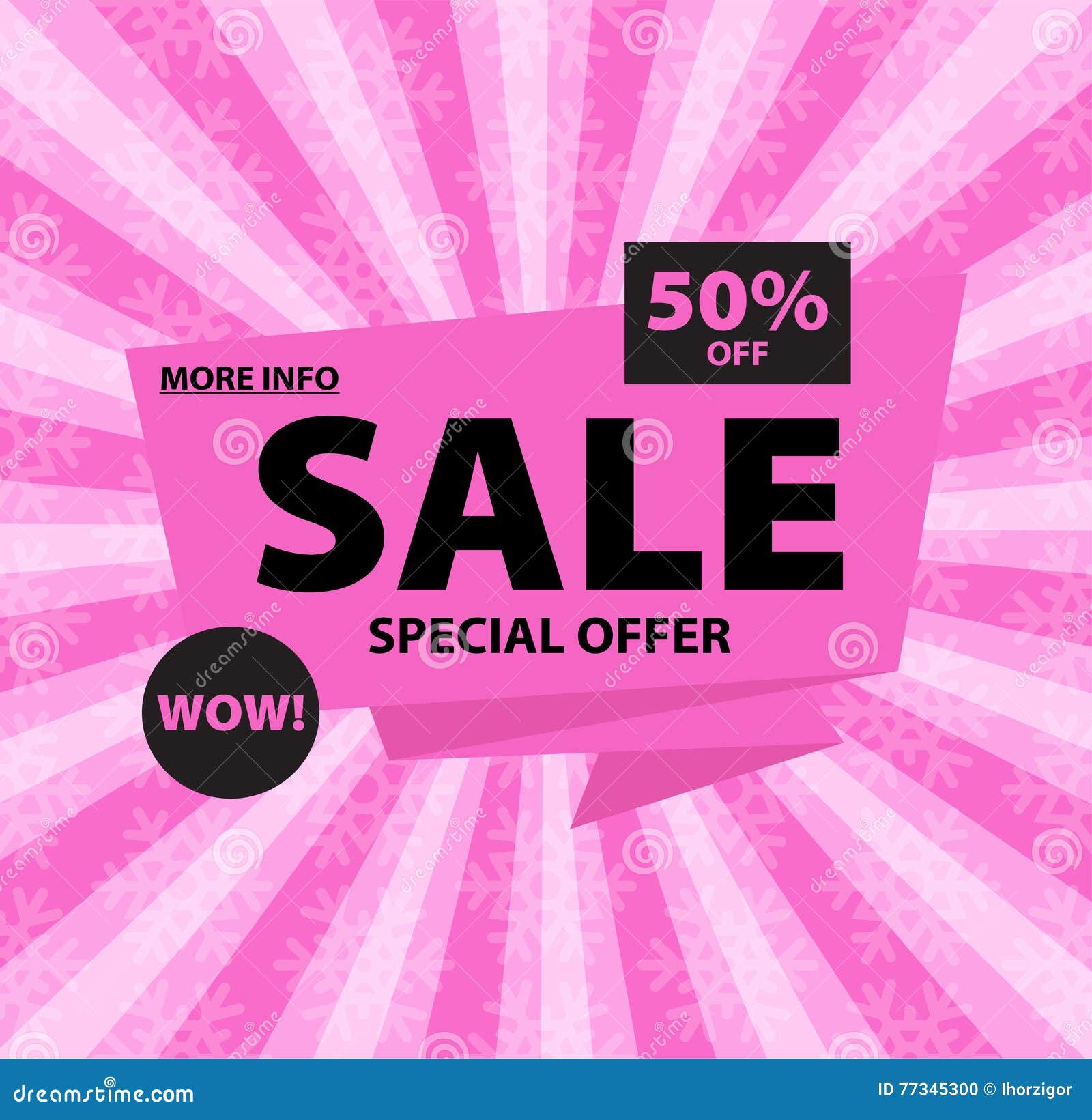 Sale pink banner stock vector. Illustration of christmas - 77345300