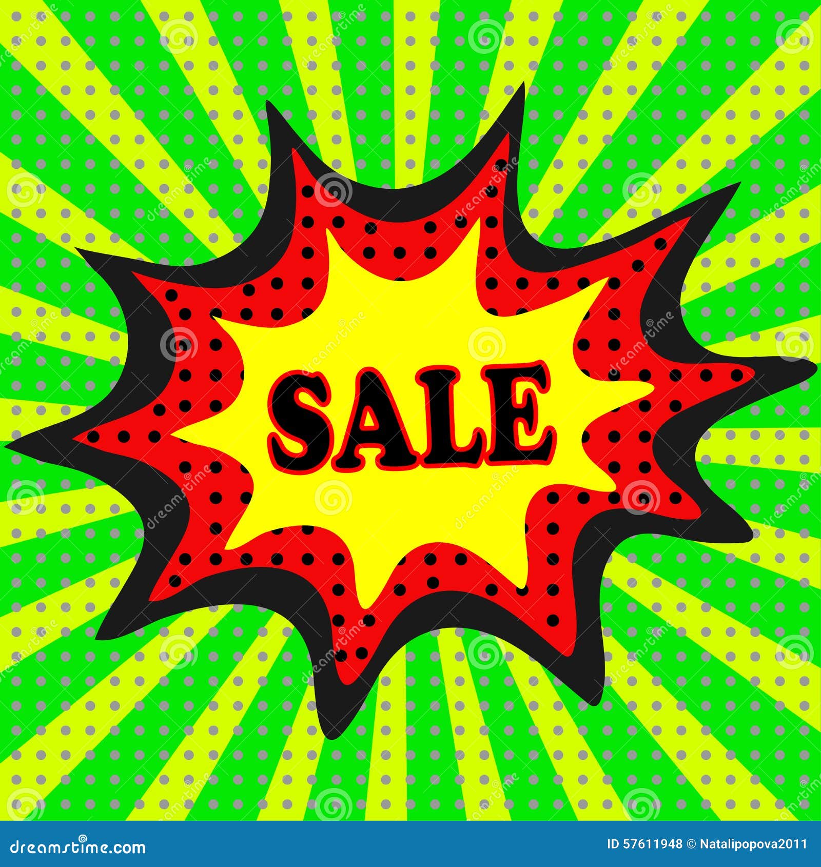 Pop Art Explosion Over Boom Background. Illustration | CartoonDealer ...