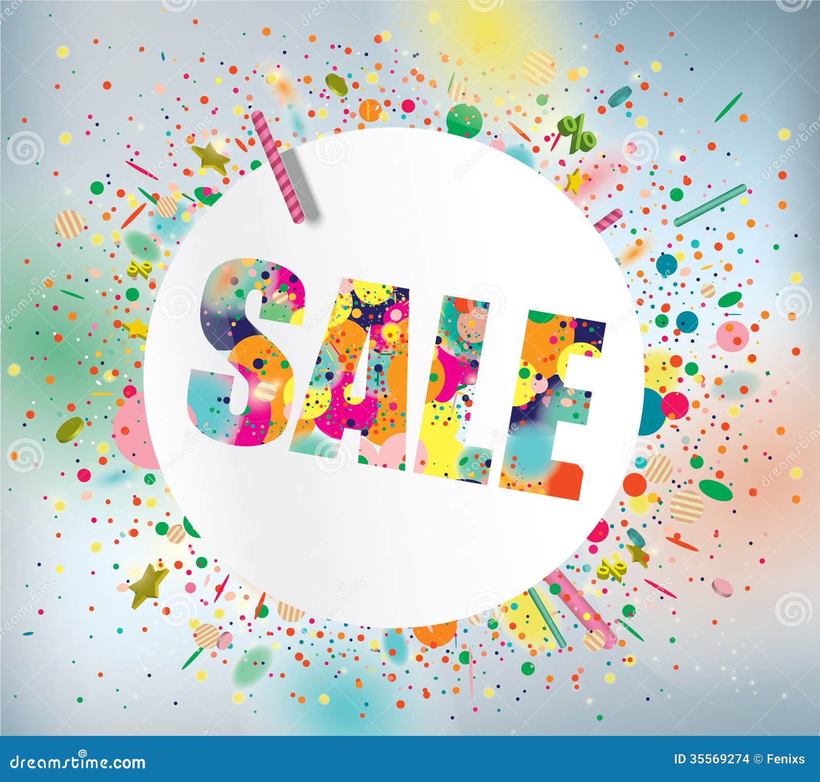 Sale stock vector. Illustration of concept, gift, congratulation - 35569274