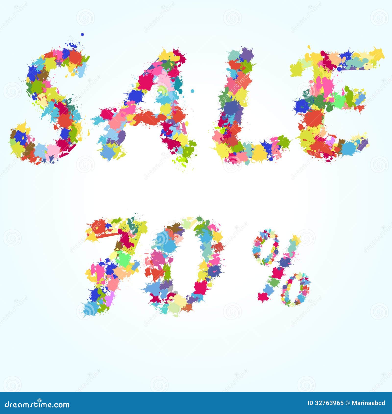 Sale Poster Splash Illustration Stock Vector - Illustration of retro ...