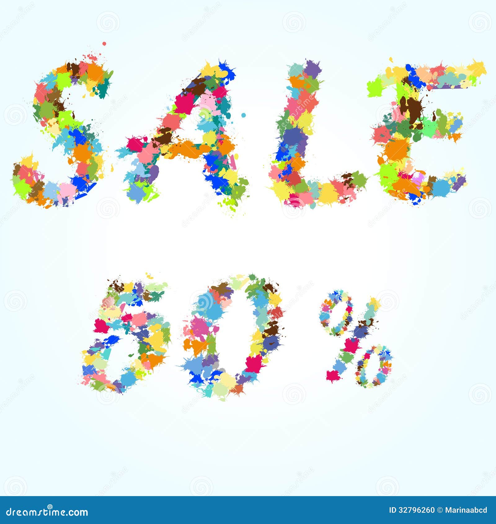 Sale Poster Splash Illustration Stock Vector - Illustration of paper ...