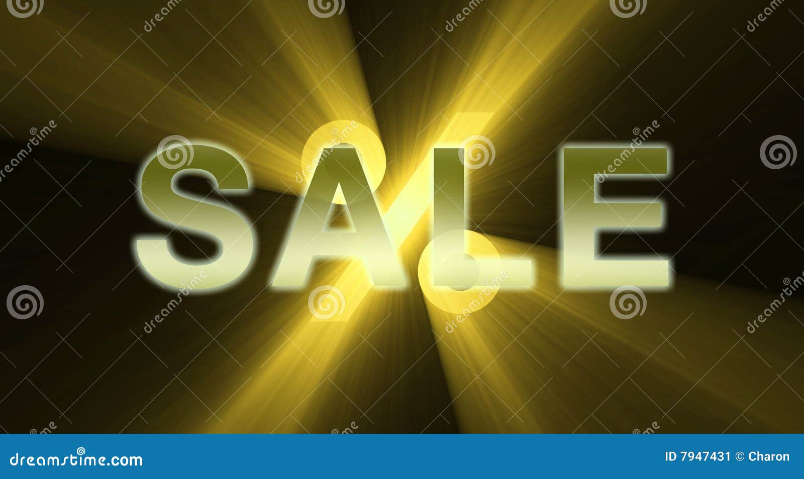 Sale Promotion Golden Shine Light Flare Stock Illustration ...