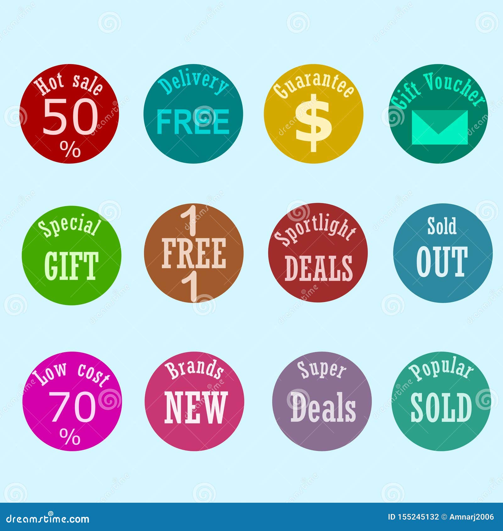 Sale and Promotion on Sticker Tag Vector Stock Vector - Illustration of ...