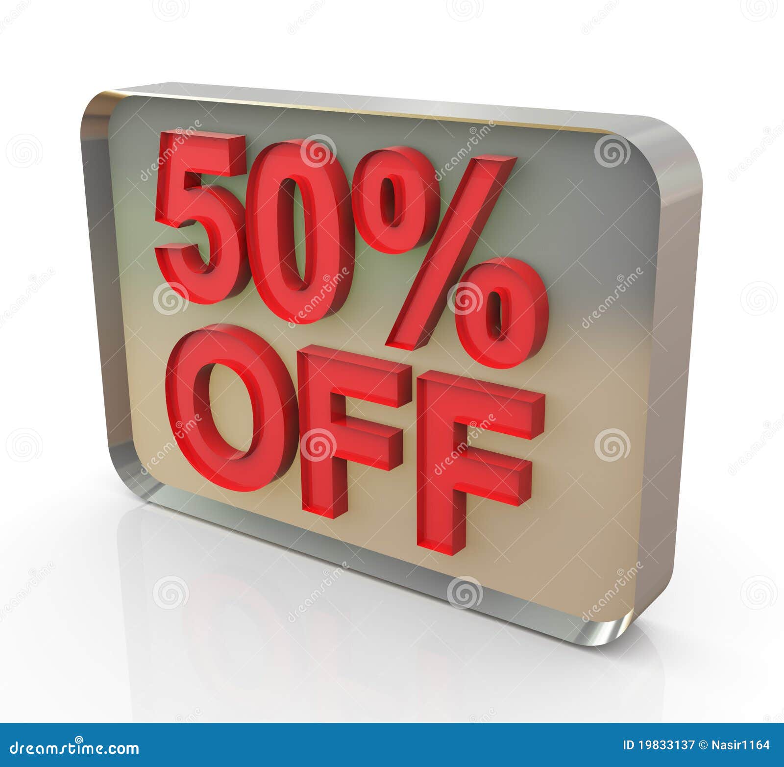Sale promotion text 50 off stock illustration. Illustration of halve ...