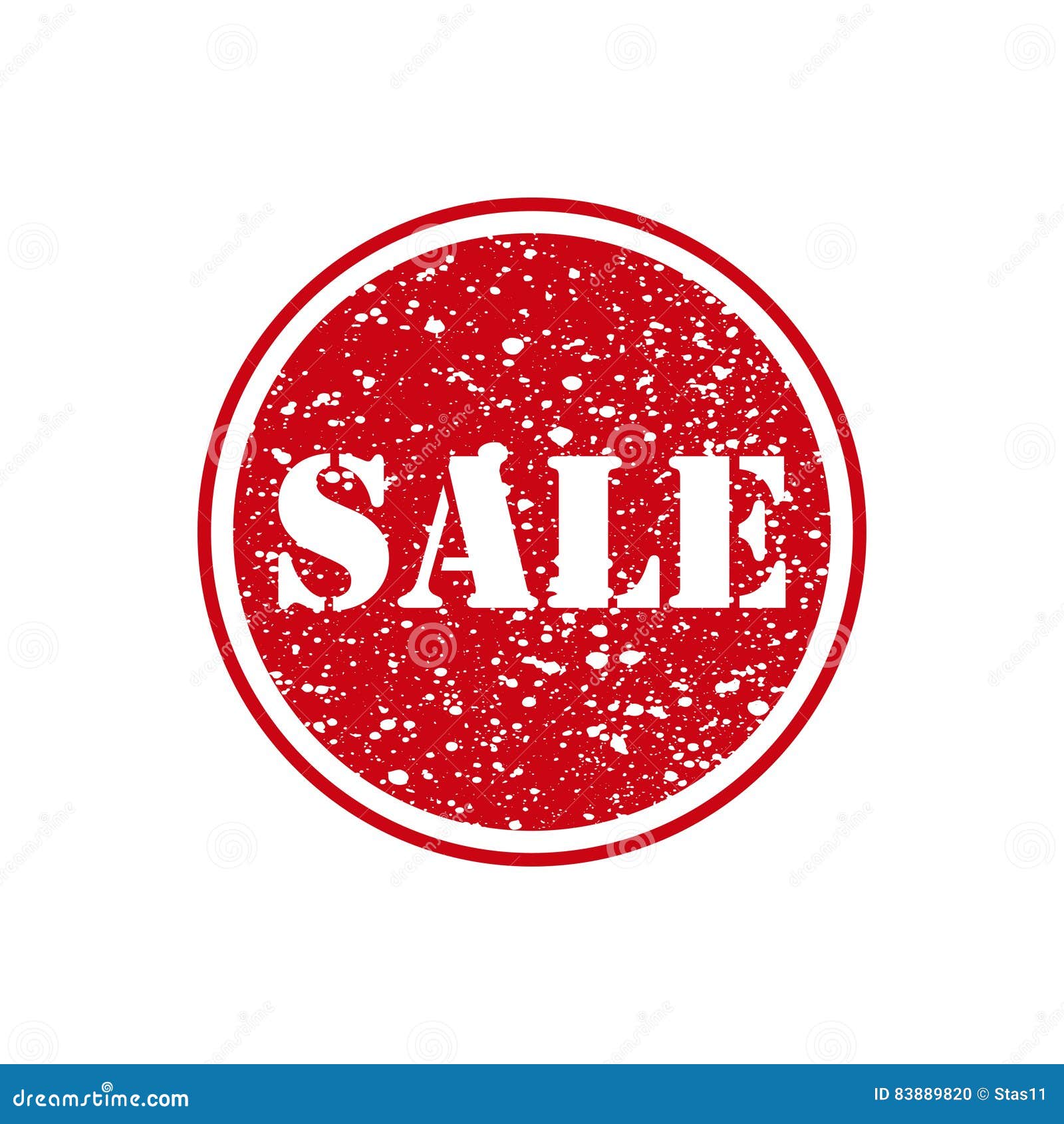 Sale. Red Stamp with Grunge Stock Illustration - Illustration of shape ...