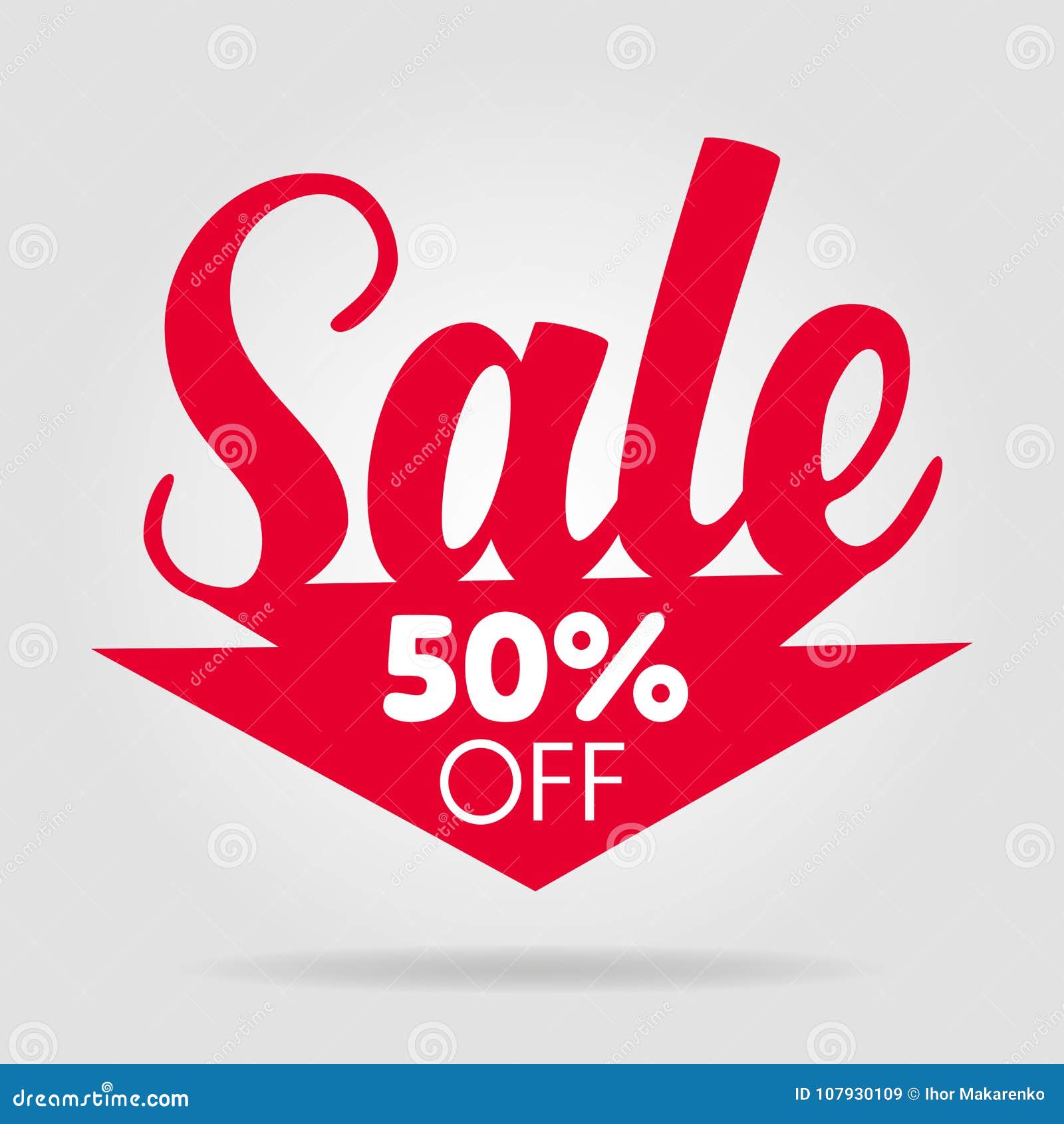 Sale red sticker arrow stock illustration. Illustration of collection ...