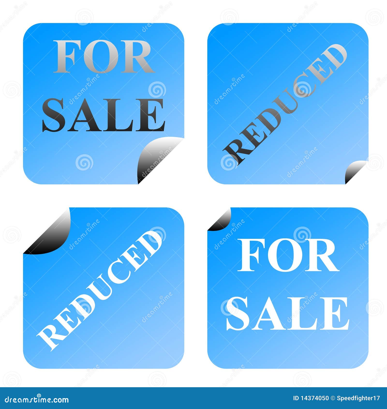 For Sale and Reduced Labels Stock Illustration - Illustration of ...