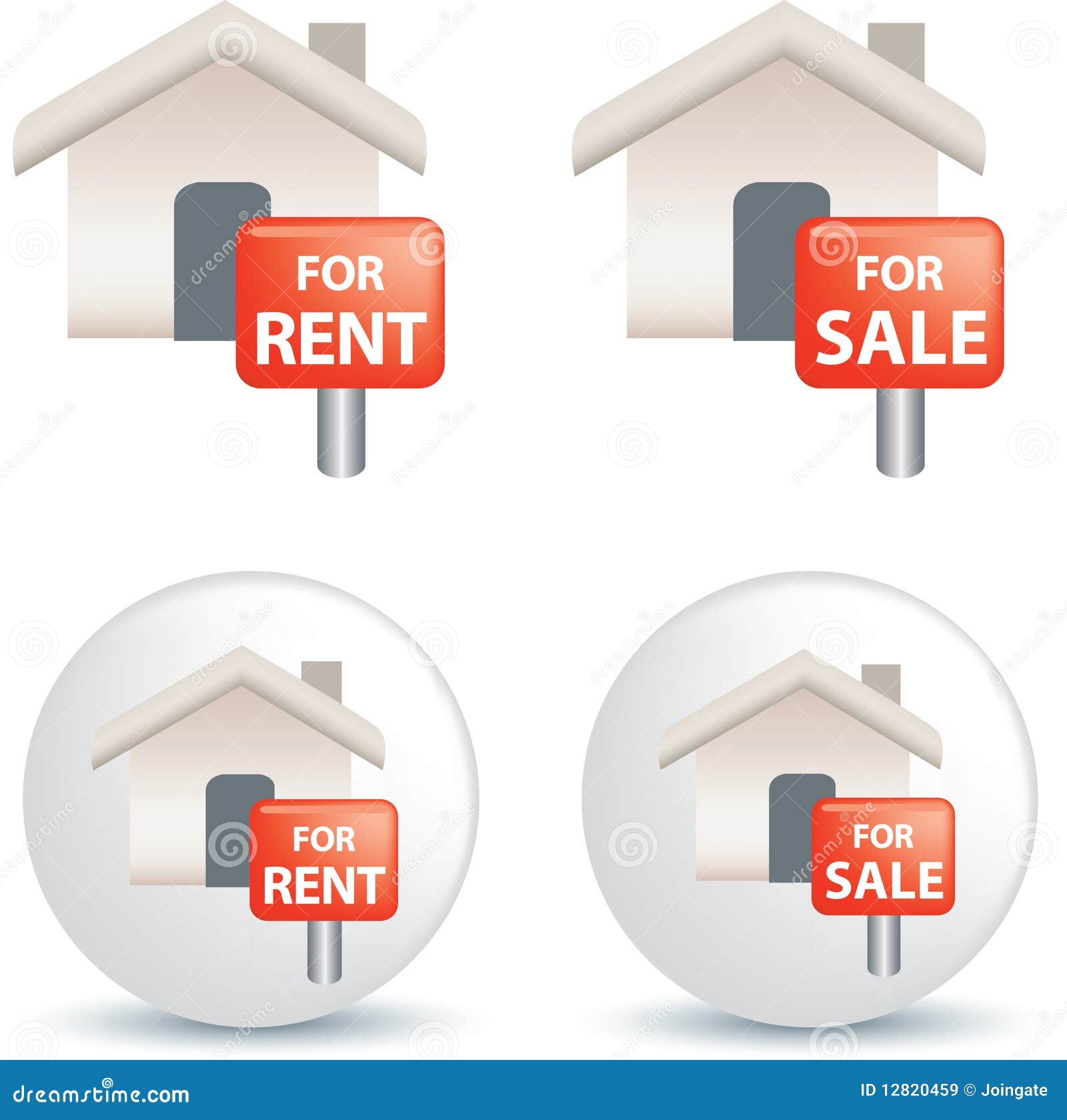 For sale and rent symbol stock vector. Illustration of sale - 12820459