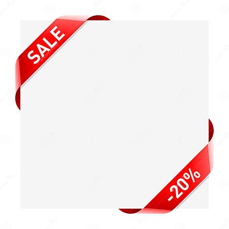 Sale ribbons stock vector. Illustration of allowance - 10844914