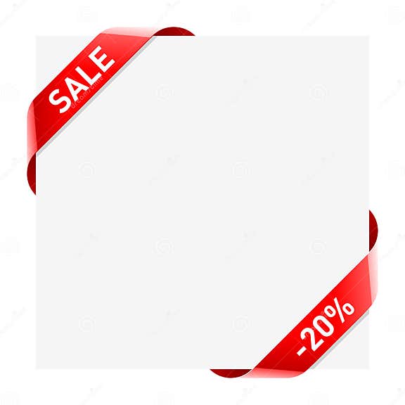 Sale ribbons stock vector. Illustration of allowance - 10844914