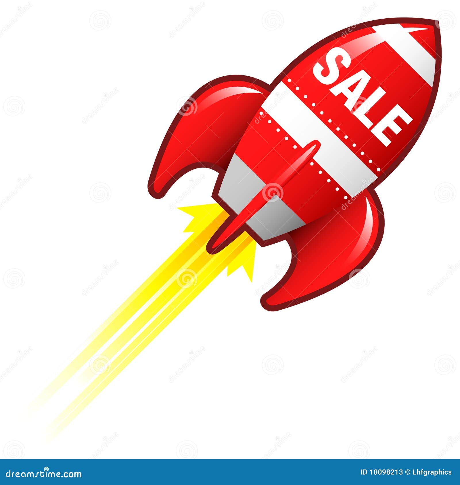 Sale Rocket for E-commerce Materials Stock Vector - Illustration of ...