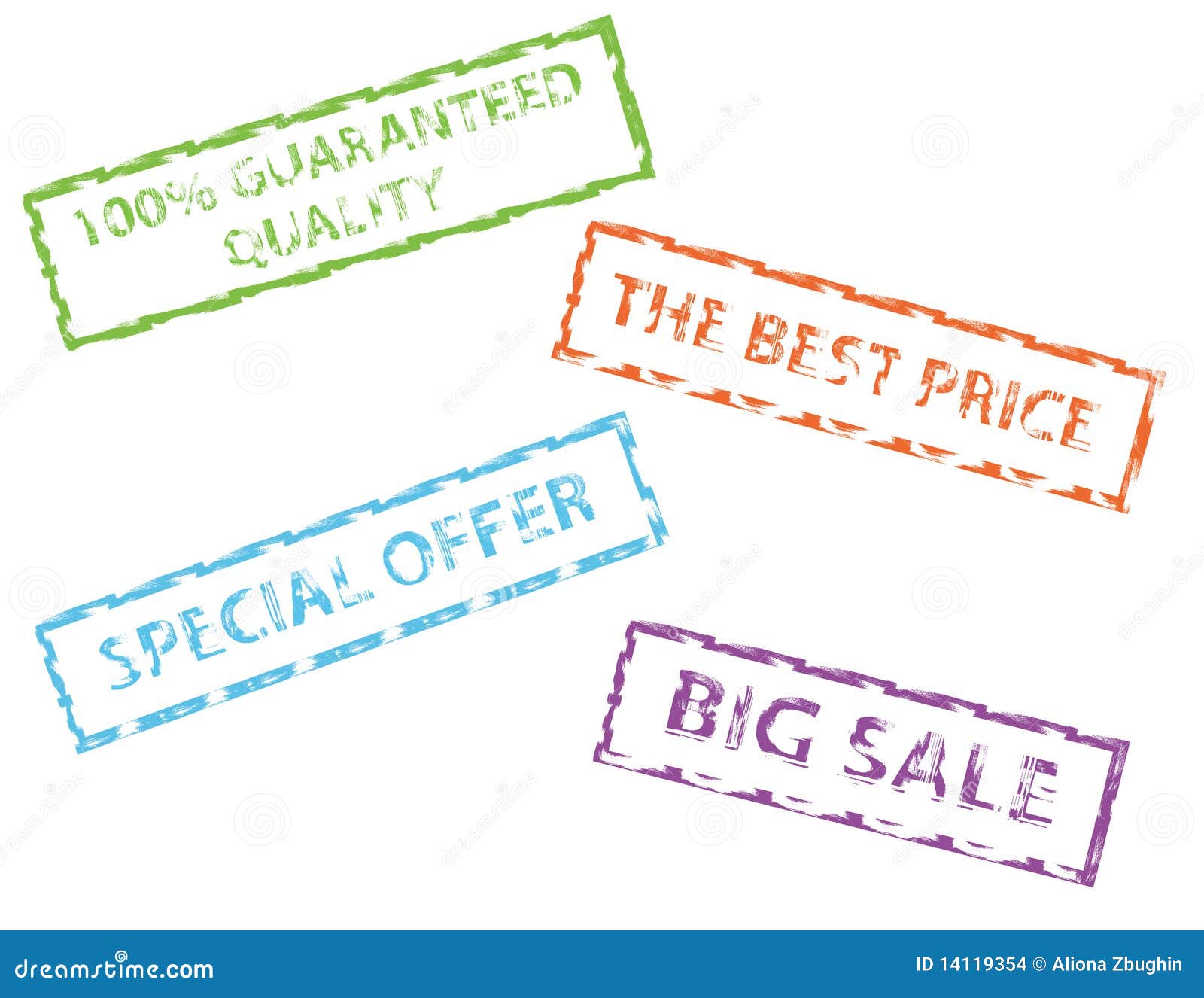 Rubber Stamps Cartoon Vector | CartoonDealer.com #14349473