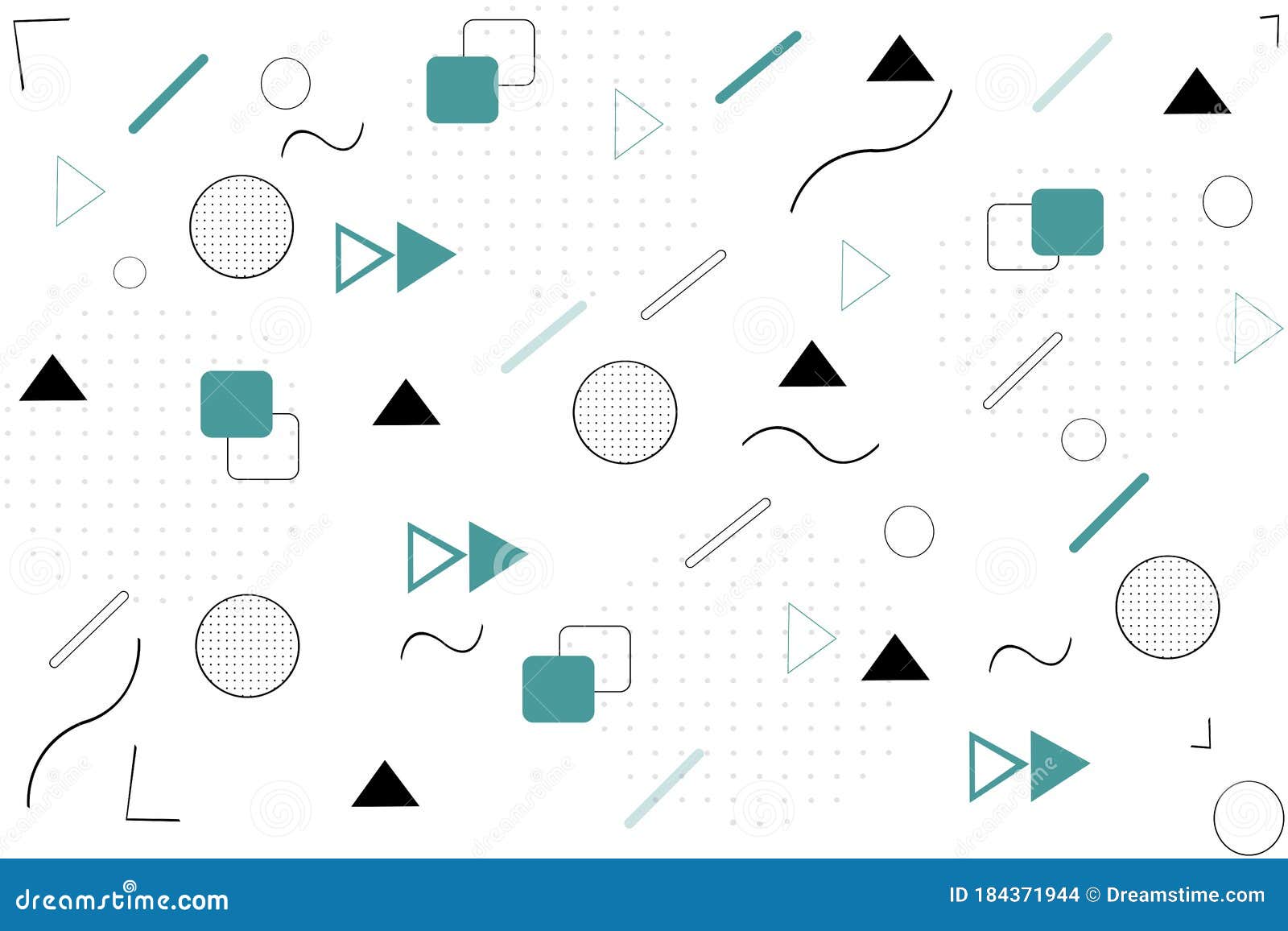 Set of Geometric Elements. Background with Abstract Shape Shapes Stock ...