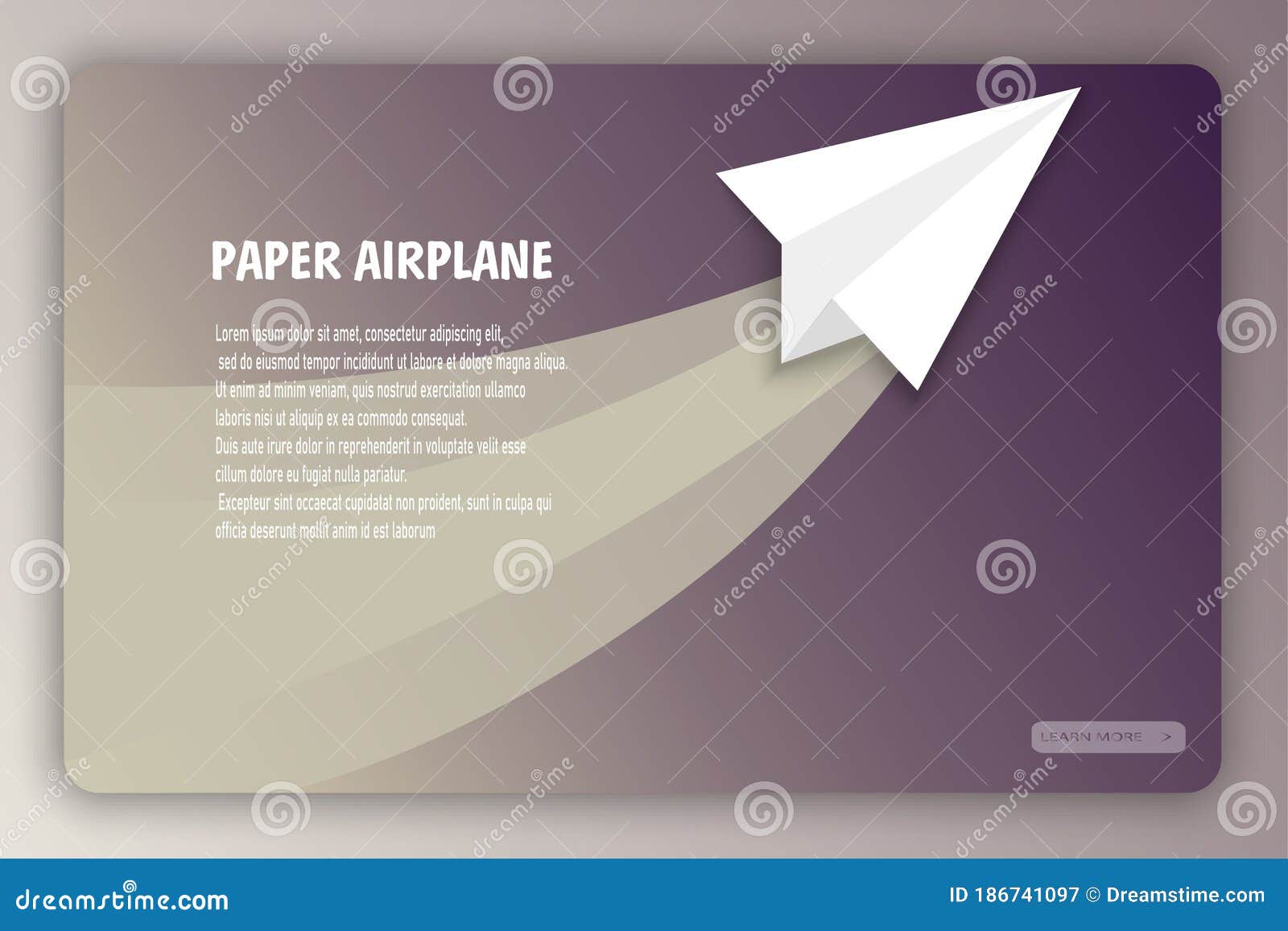 Wide Take-off Paper Airplane Taking Off. Sample For Posters, Business ...