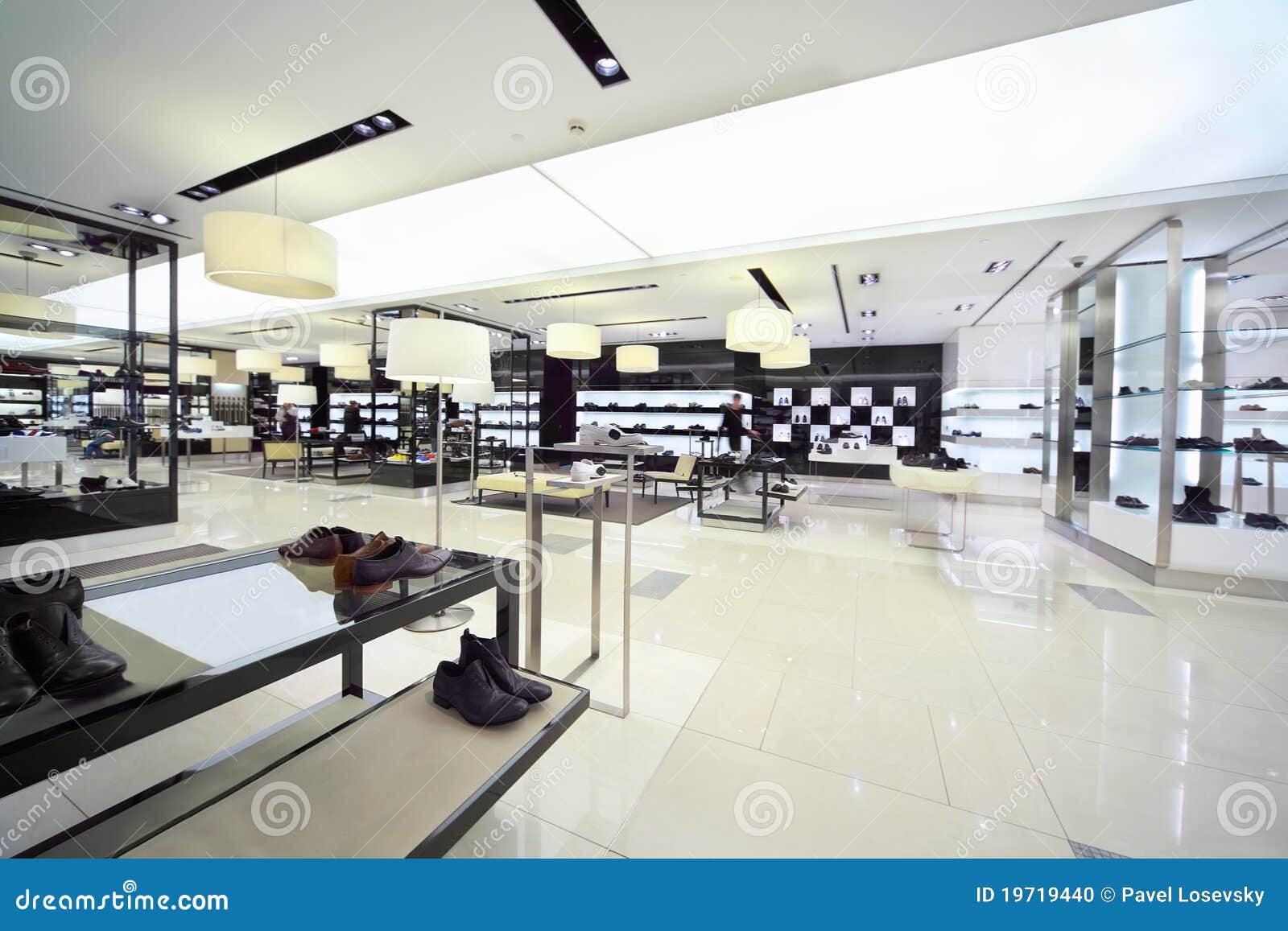 Sale Shoe is in Shopping Center Stock Photo - Image of interior ...