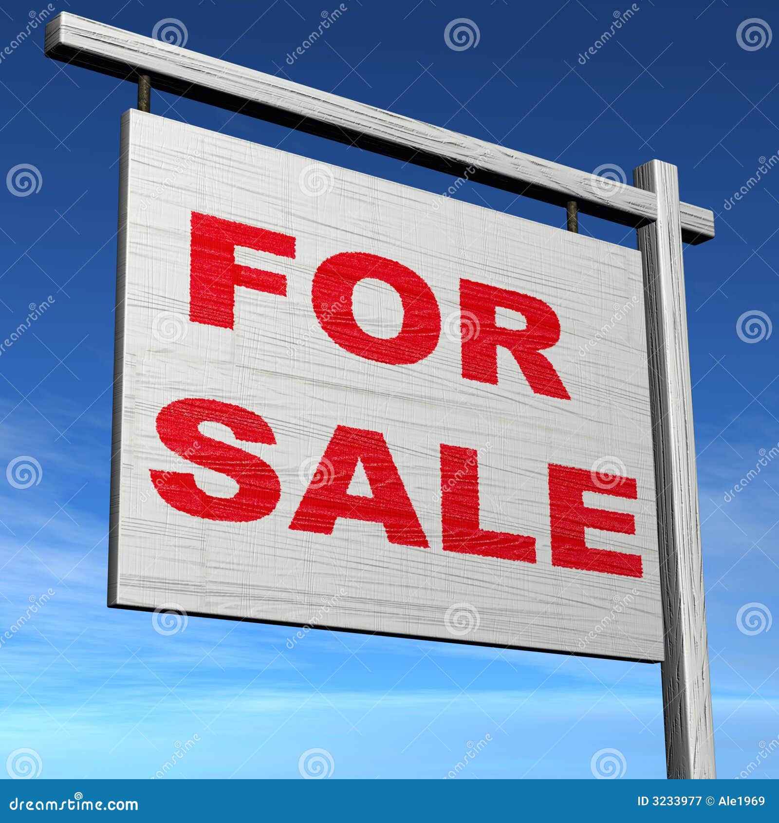 For Sale Sign stock illustration. Illustration of sign - 3233977