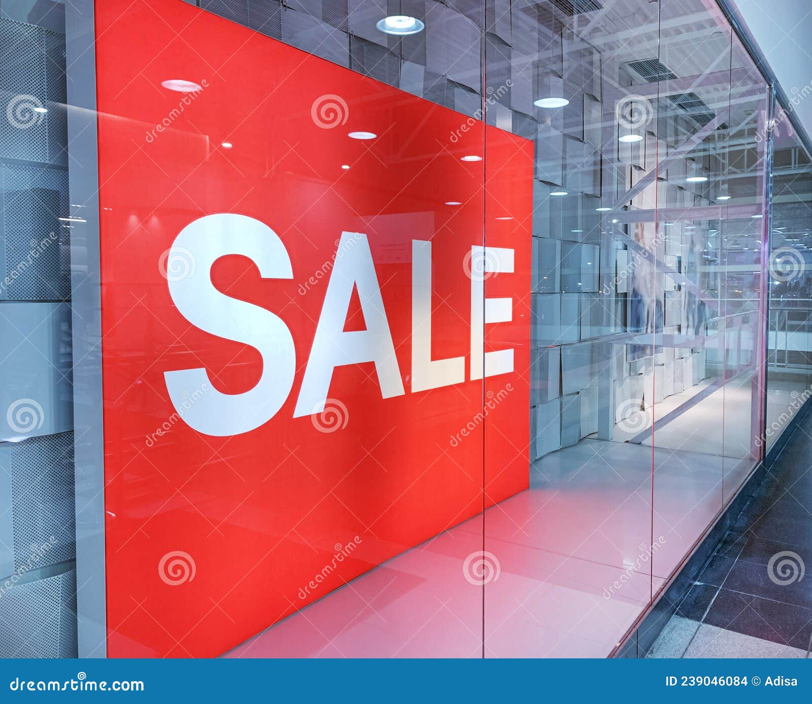 Sale sign stock photo. Image of decorative, light, mall - 239046084